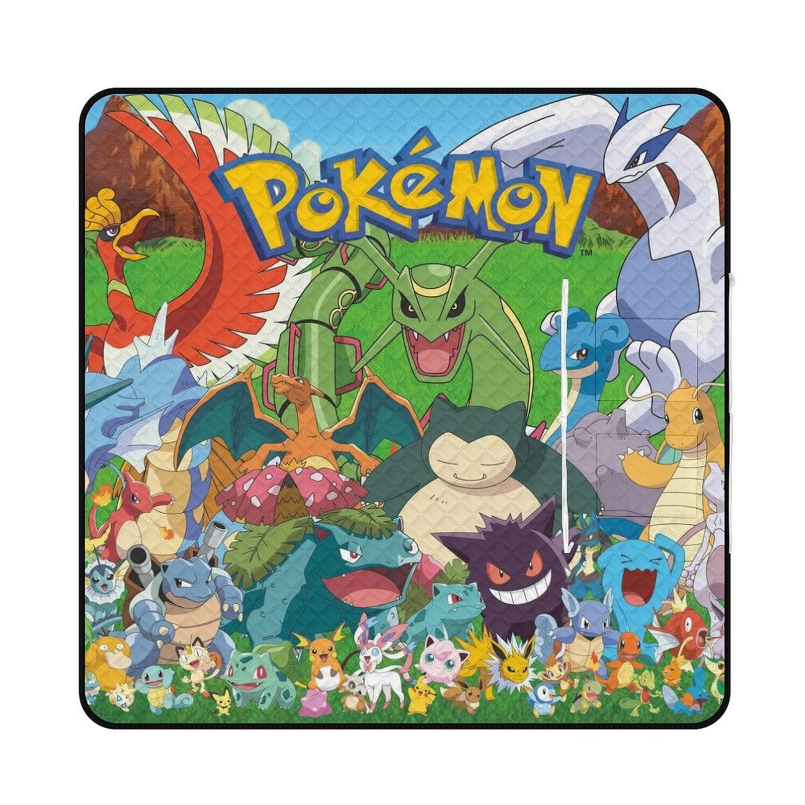 Pokémon-Pikachu Picnic Blankets Outdoor Blanket,78'x78' Extra Large ...