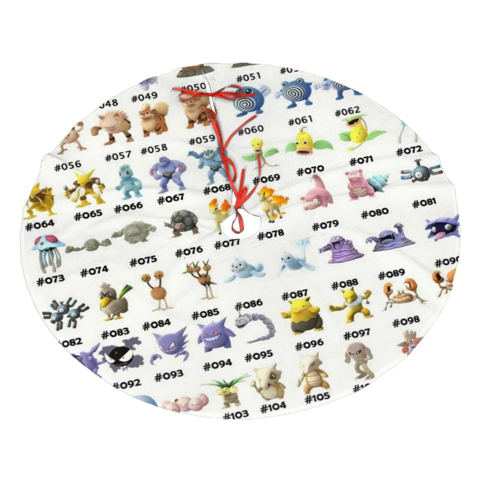 Pokémon Pikachu Picture Book Christmas Tree Skirt Large Merry Christmas ...