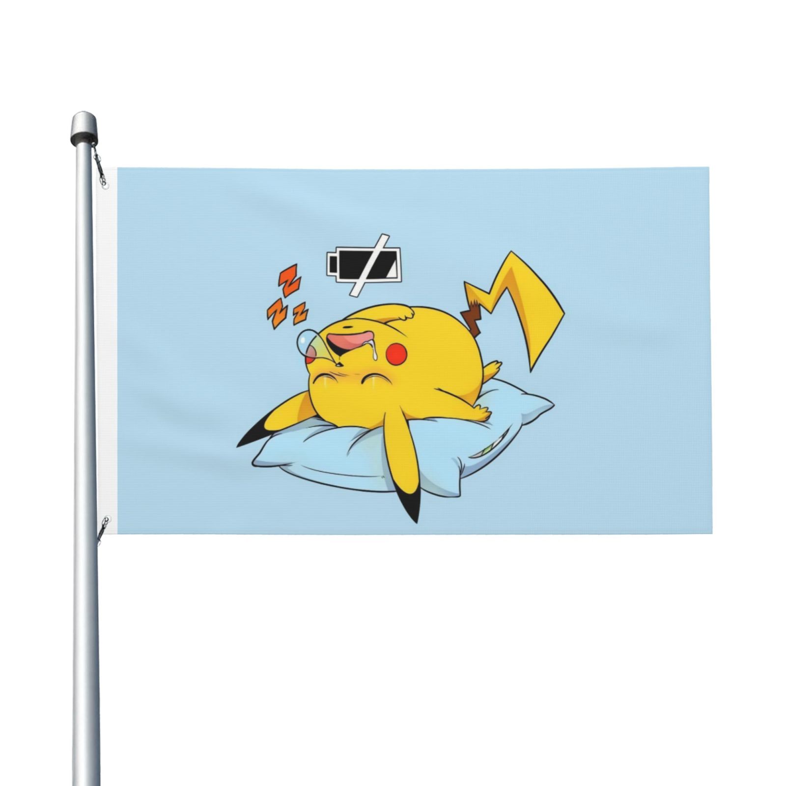 Pokémon - Pikachu Power Nap 3x5ft Face Flag Fade Proof Holiday Fall ...
