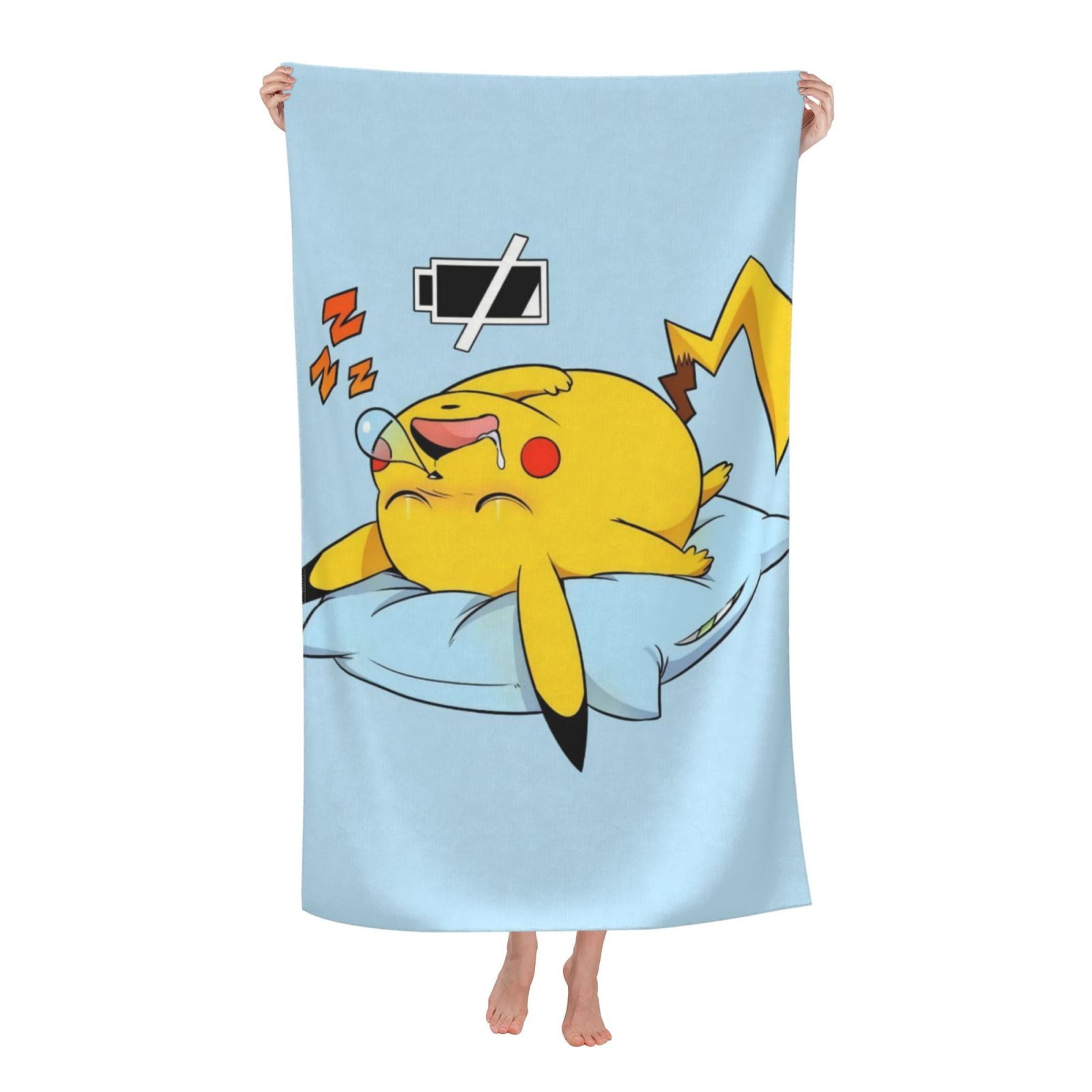 Pokémon- Pikachu Power Nap Bath Towels for Kids and Adults,Soft ...