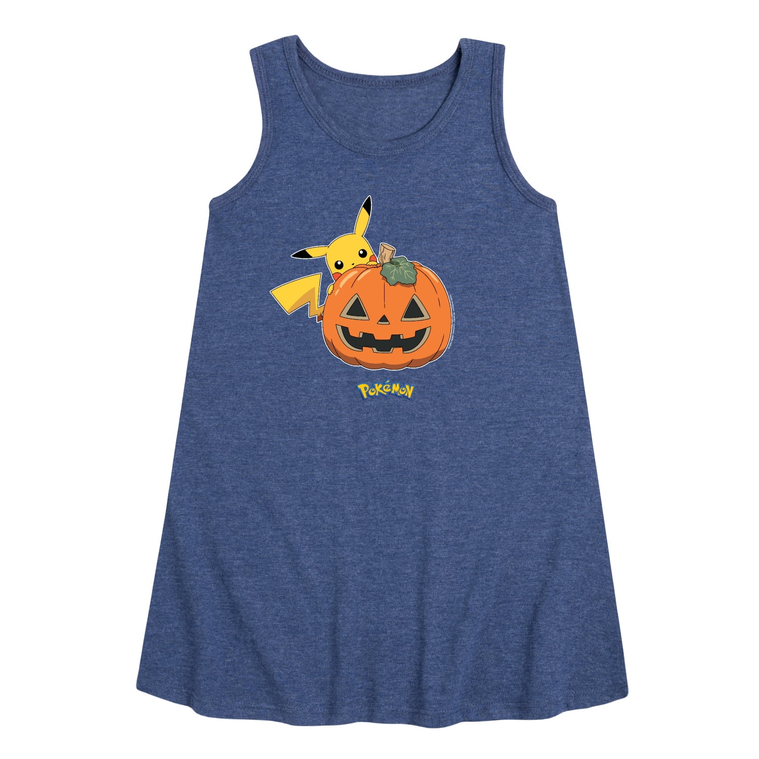 Pokémon - Pikachu Pumpkin - Youth Girls A-line Dress - Walmart.com
