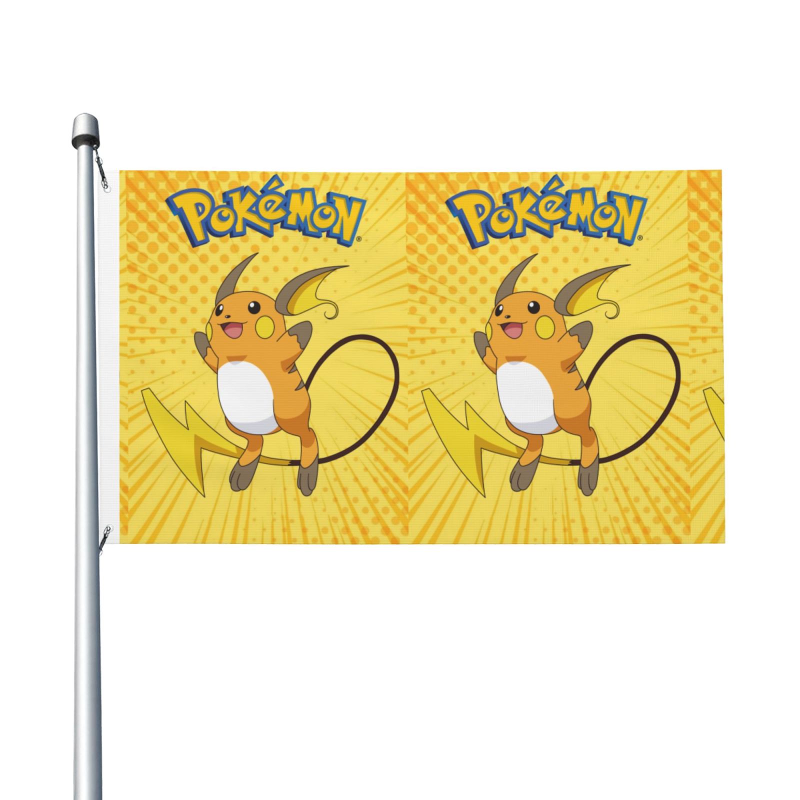 Pokémon-Pikachu Raichu 3x5ft Face Flag Fade Proof Holiday Fall Flag ...