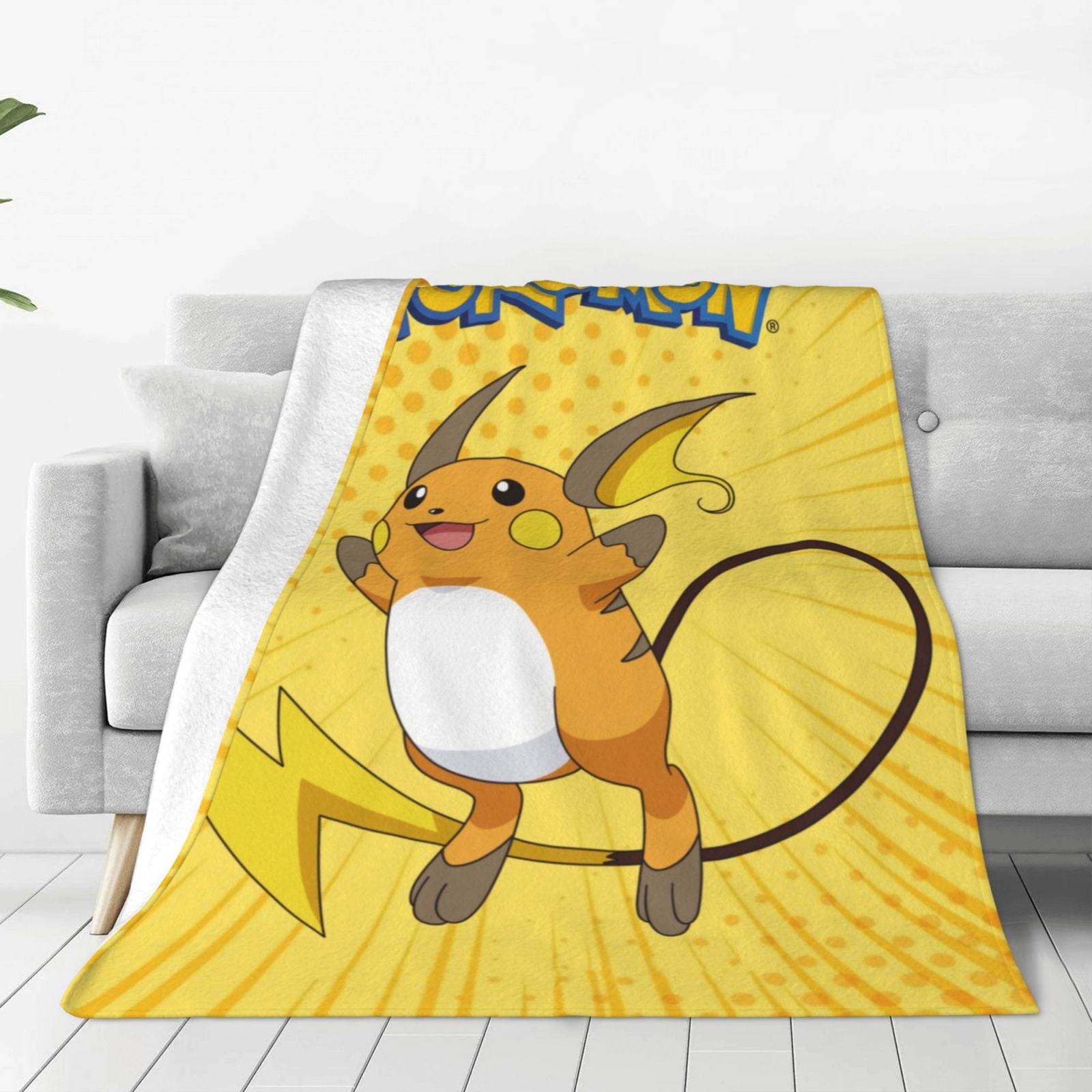 Pokémon-Pikachu Raichu Blanket Cartoon Blanket Home Cute Blankets for ...