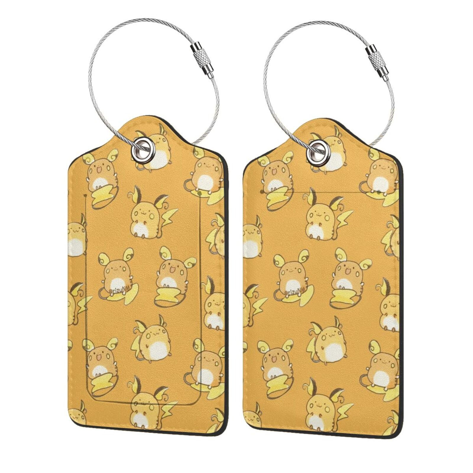 Pokémon Pikachu Raichu Luggage Tags for Suitcases Travel ID ...