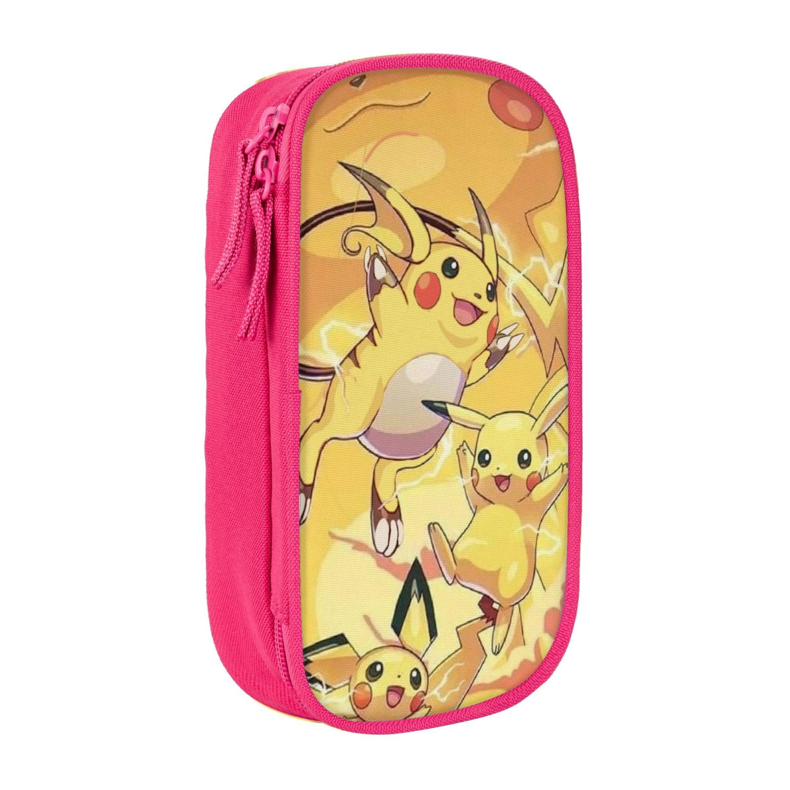 Pokémon-Pikachu & Raichu Pencil Case,Big Capacity Pencil Pouch ...