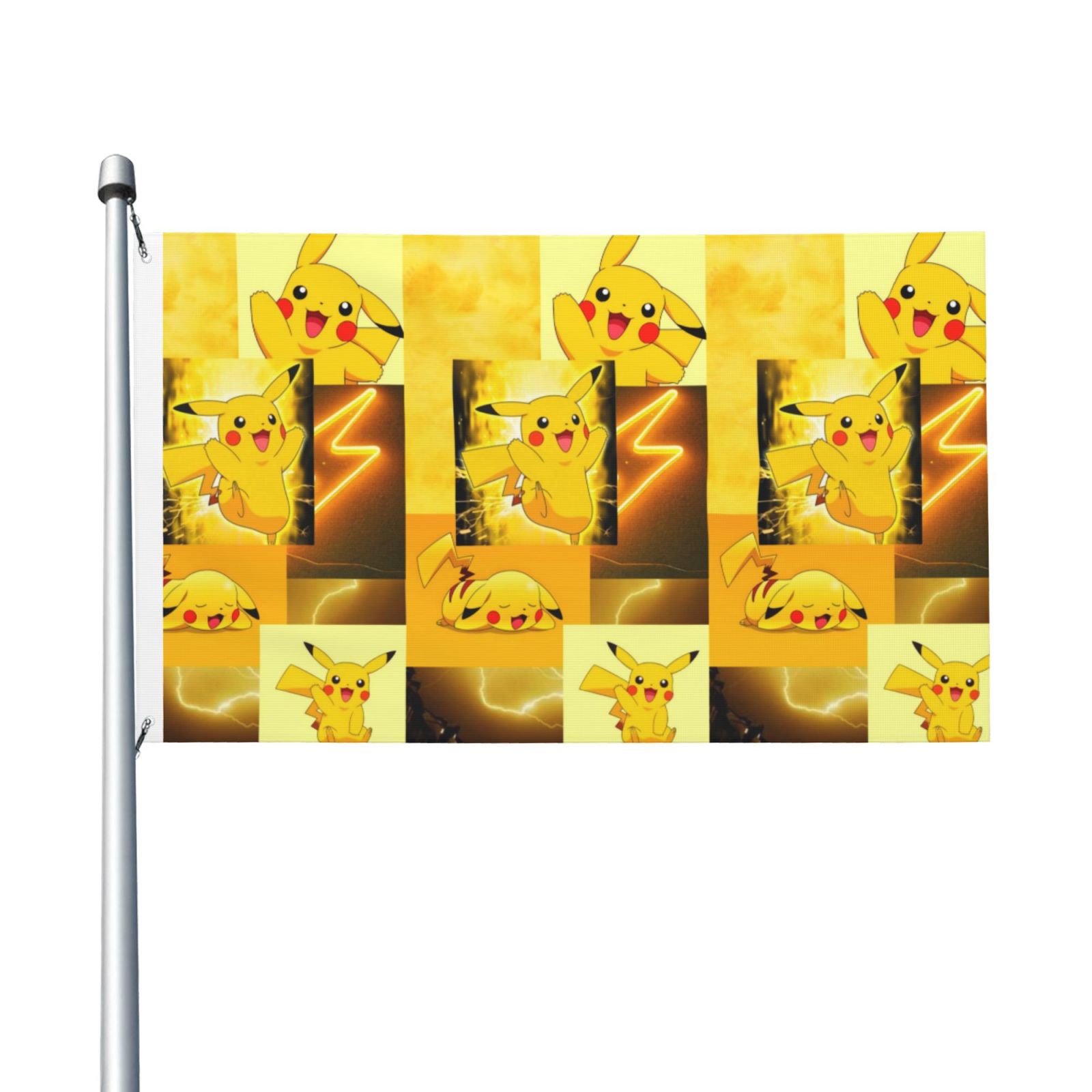 Pokémon Pikachu Raichu Pichu 3x5ft Face Flag Fade Proof Holiday Fall ...