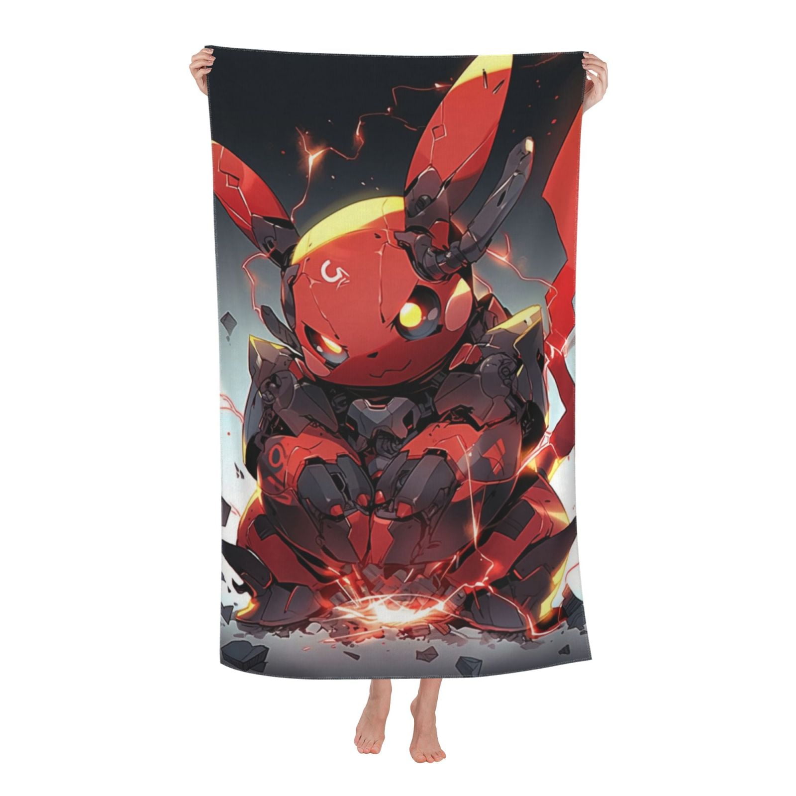Pokémon-Pikachu Raichu Pichu Bath Towels for Kids Adults,Pokémon ...
