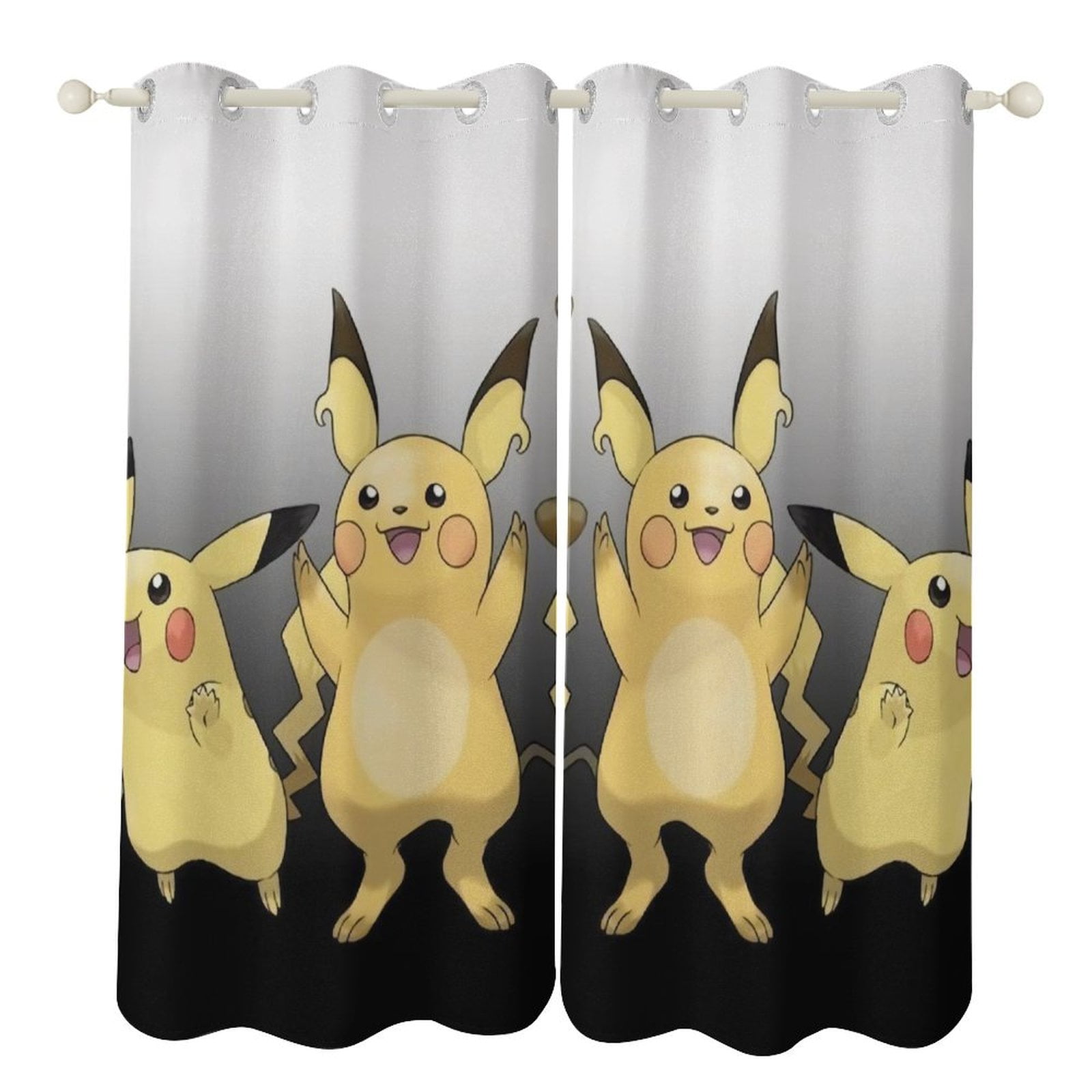 Pokémon-Pikachu Raichu Pichu Evolutions Curtains 84 Inch,Blackout ...