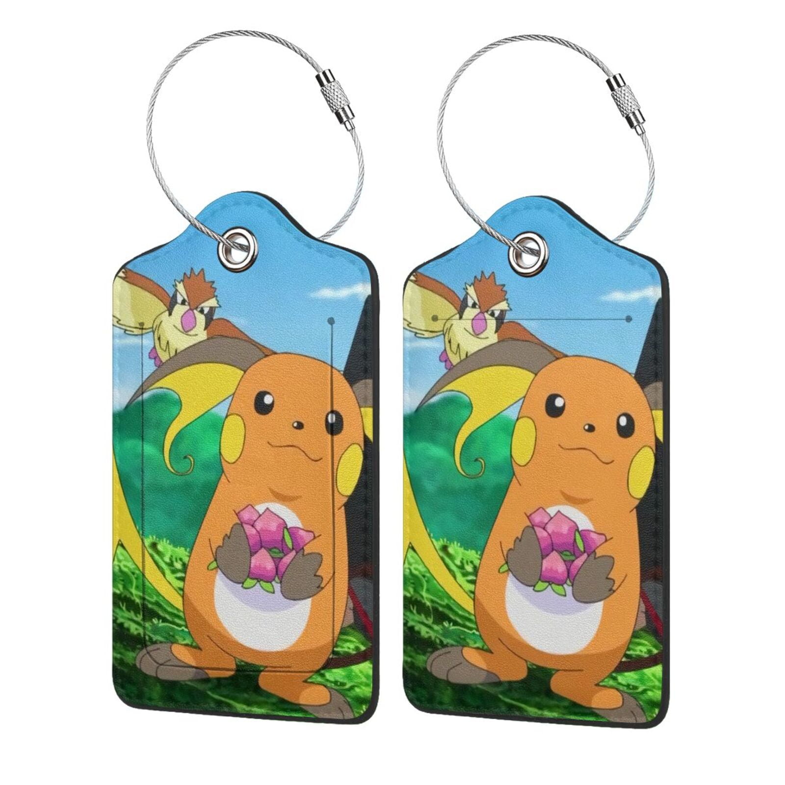 Pokémon-Pikachu-Raichu Pichu Luggage Tags for Suitcases Travel ID ...