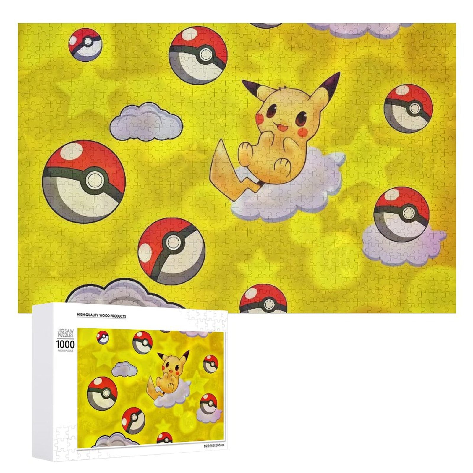 Pokémon Pikachu Raichu Pichu Puzzles for Adults 1000 Pieces - Puzzles ...