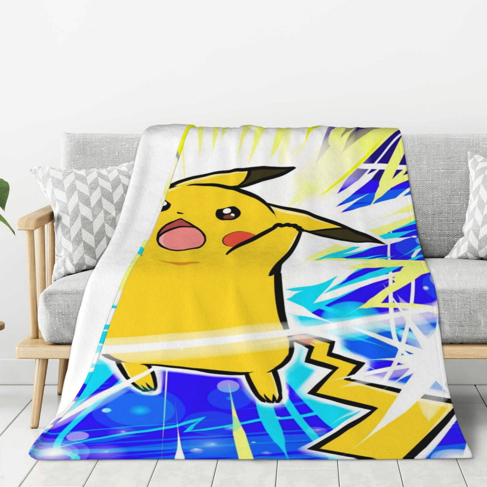 Pokémon Pikachu Raichu Pichu Throw Blanket,Cooling Blankets for Hot ...