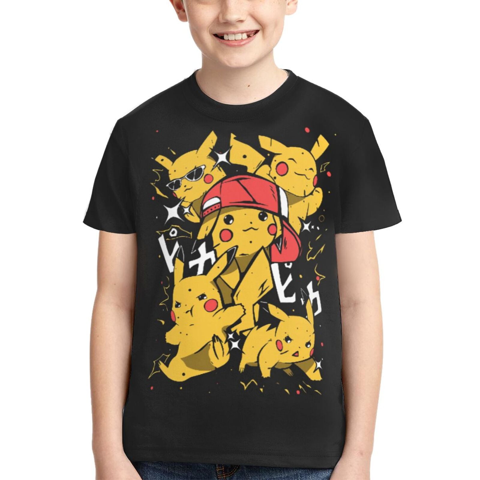 Pokémon Pikachu Raichu Pichu Youth Shirt,Athletic Short Sleeve Tees ...
