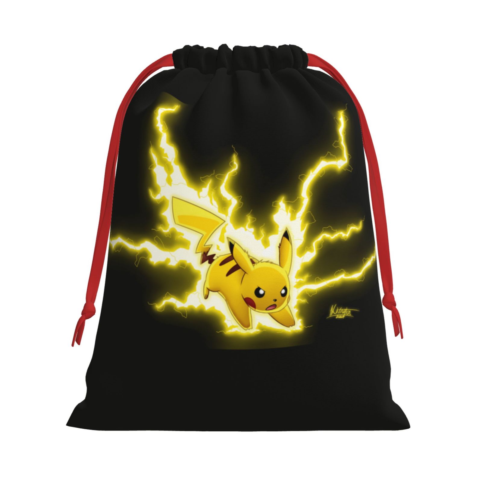 Pokémon -Pikachu Raichu Pichu3 Christmas Gift Bags,Gift Bags,Drawstring ...