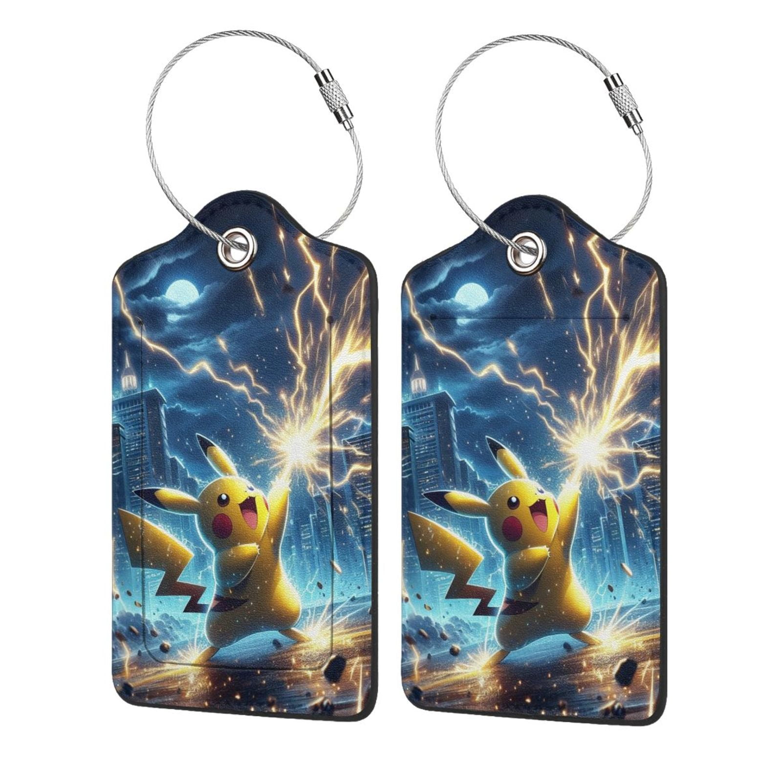 Pokémon-Pikachu Raichu Pichu36 Luggage Tags for Suitcases Travel ID ...