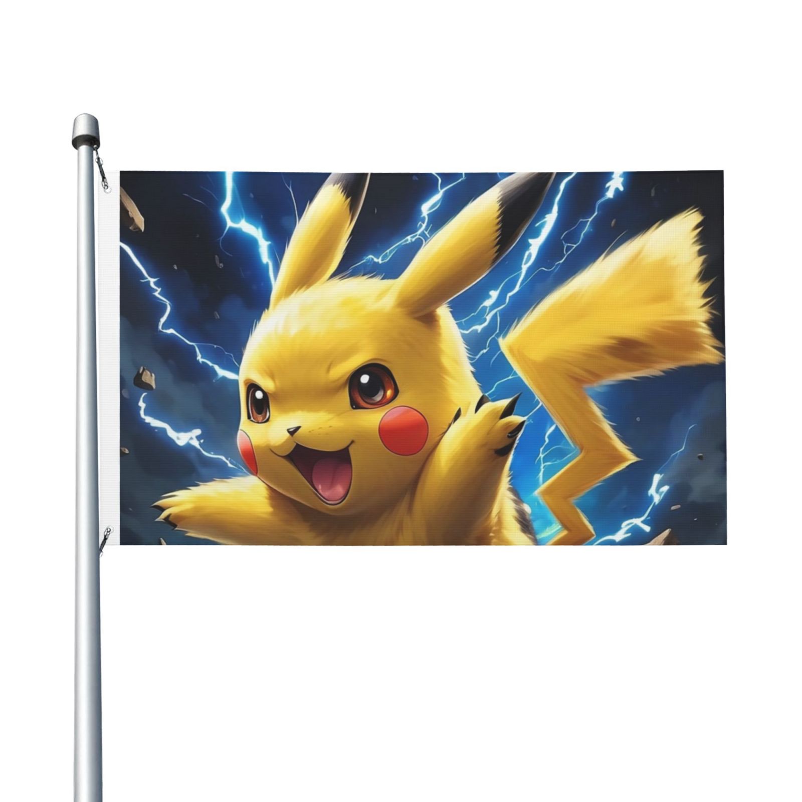 Pokémon-Pikachu Raichu Pichu365 3x5ft Face Flag Fade Proof Holiday Fall ...