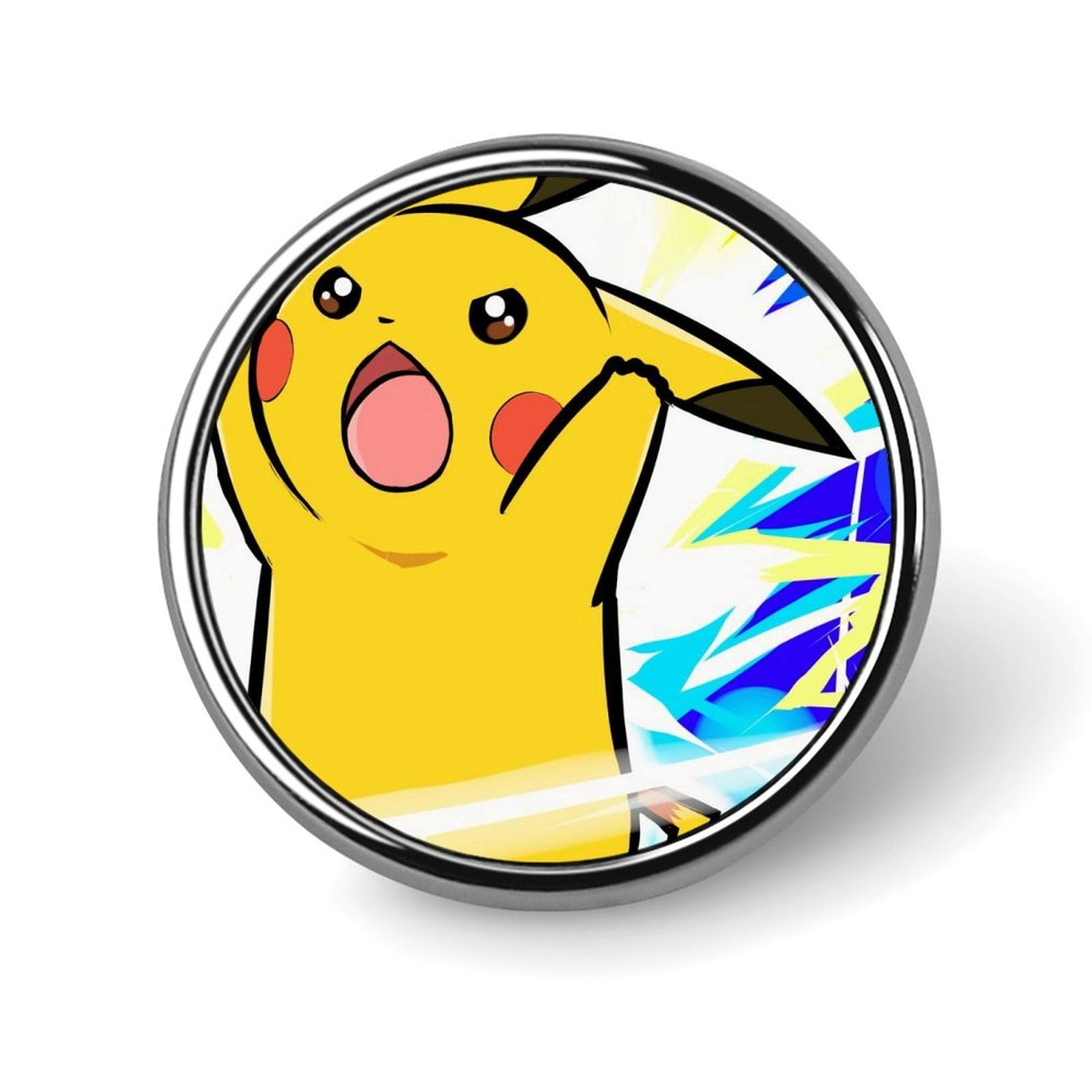Pokémon Pikachu Raichu Pichu53 DIY Round Badge Aluminum Alloy Badges Fashionable Lapel Pin ...