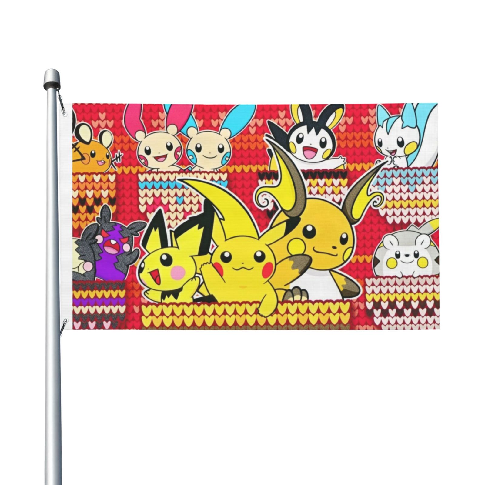 Pokémon Pikachu Raichu Pichu584 3x5ft Face Flag Fade Proof Holiday Fall ...