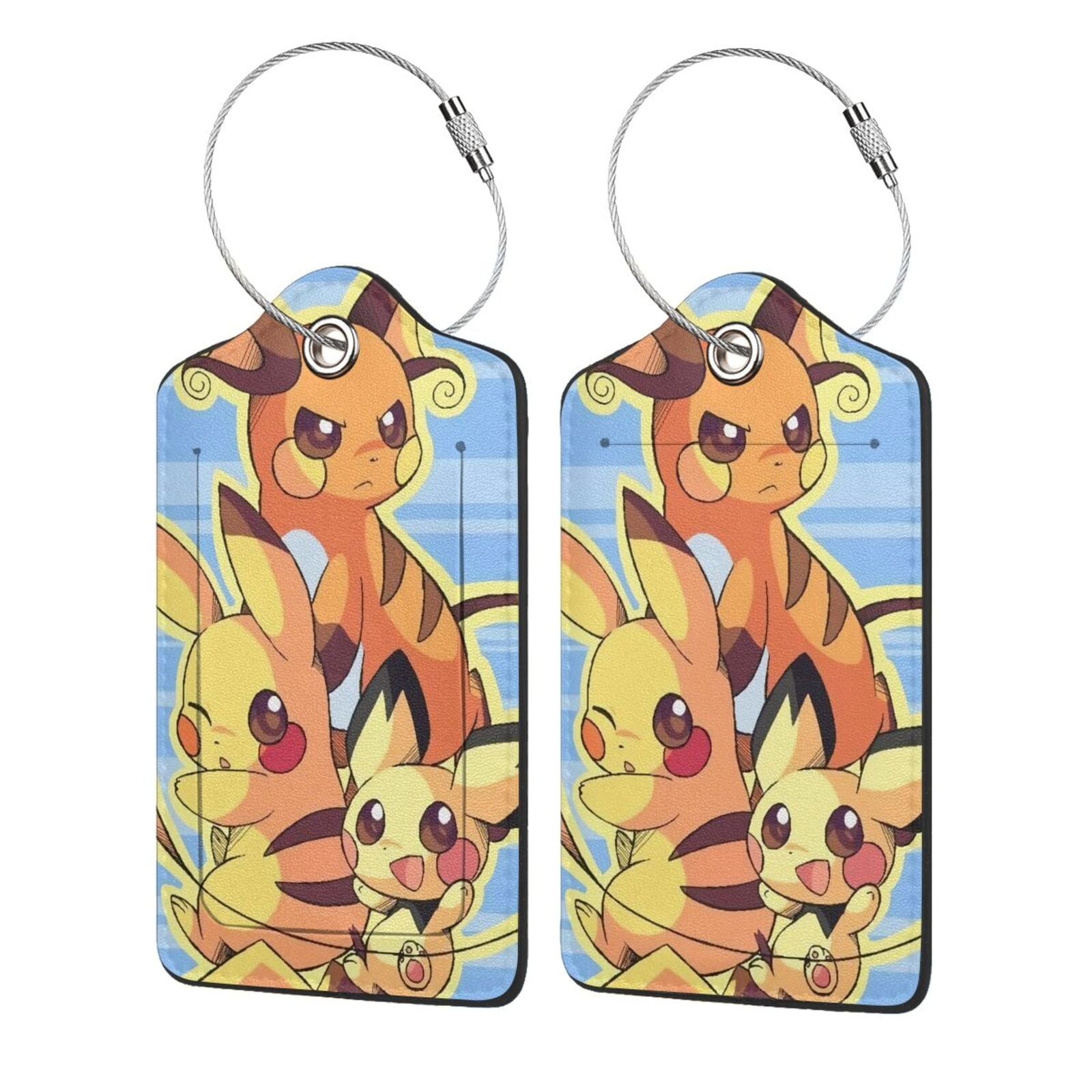 Pokémon Pikachu Raichu Pichu65 Luggage Tags for Suitcases Travel ID ...