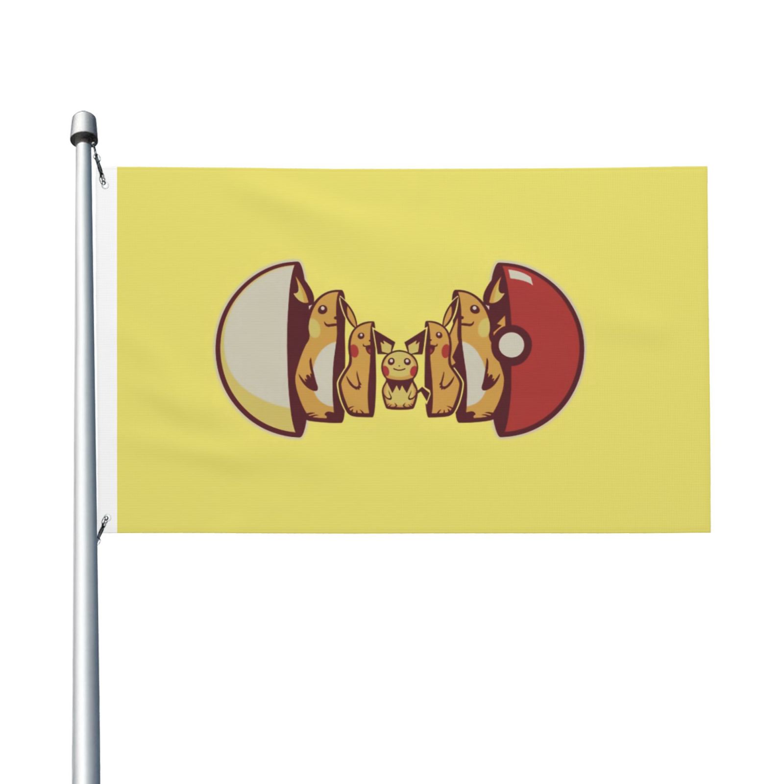 Pokémon Pikachu Raichu Pichu695 3x5ft Face Flag Fade Proof Holiday Fall ...