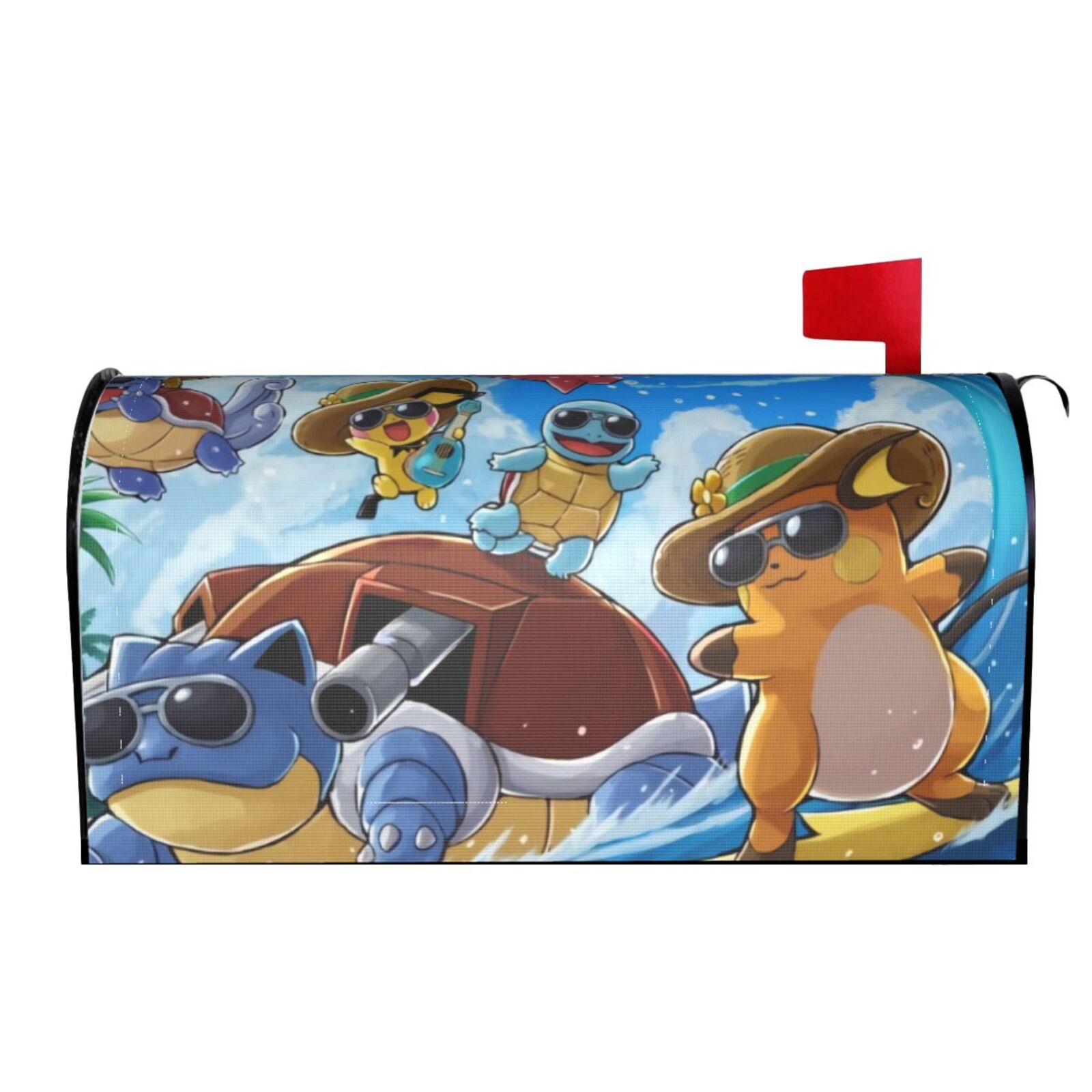 Pokémon Pikachu- Raichu Surfing Cartoon Character Mailbox Cover ...