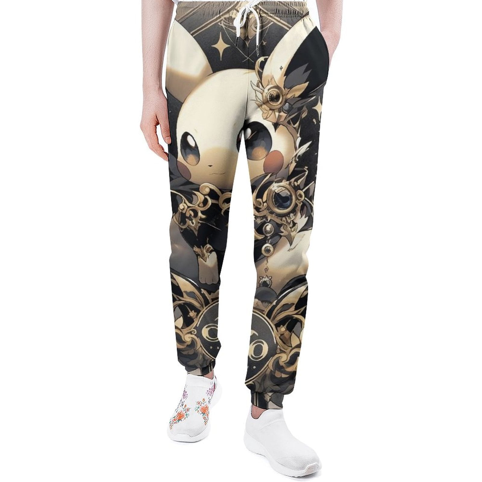 Pokémon Pikachu Raichu Sweatpants for Men,Mens Joggers Pants Mens 3D ...