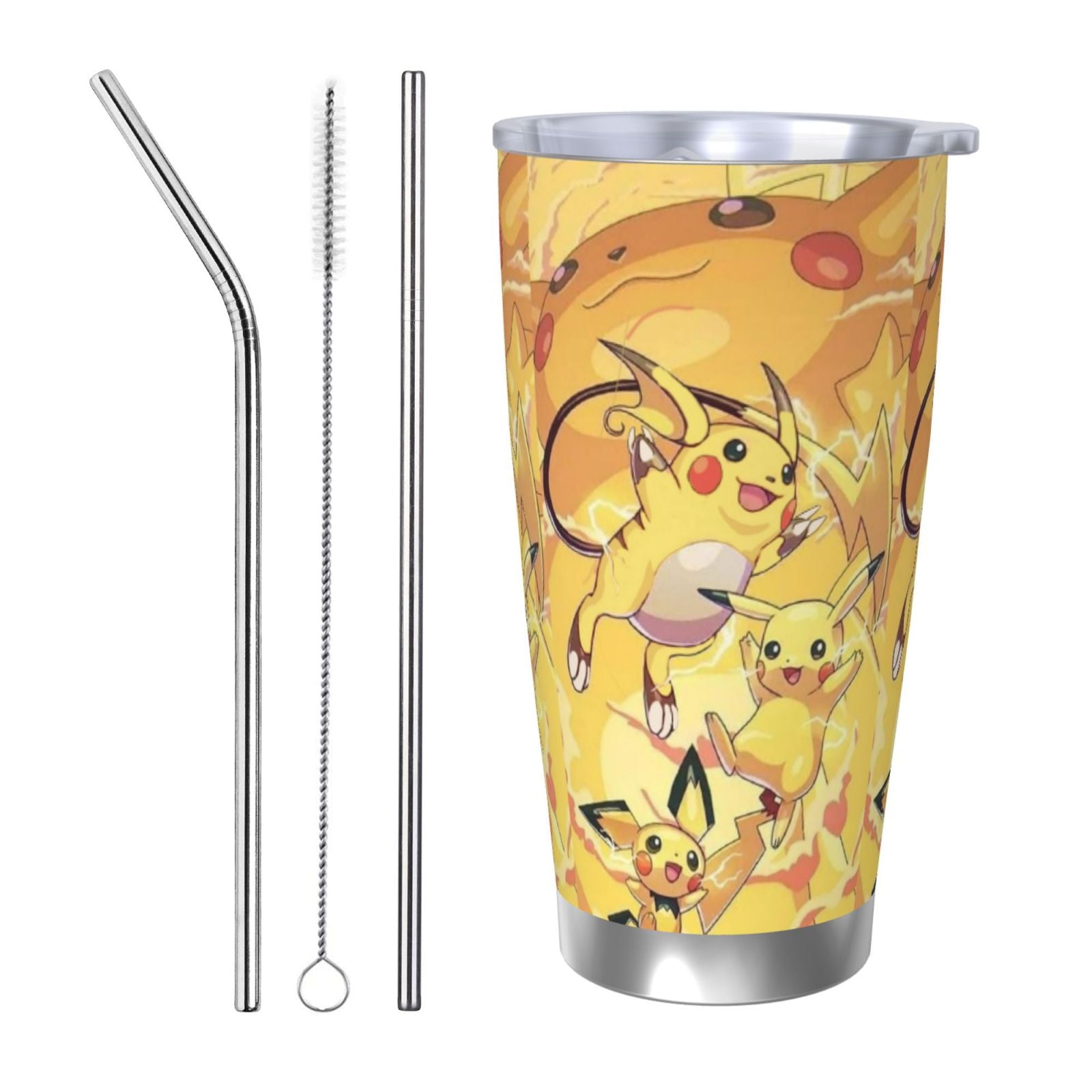 Pokémon-Pikachu & Raichu Water Bottle 20oz,Pokémon-Pikachu & Raichu ...