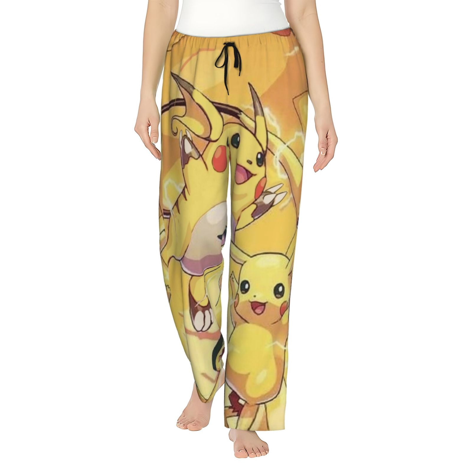 Pokémon-Pikachu & Raichu Women'S Pajama Pants，Soft Pajama Pants For ...