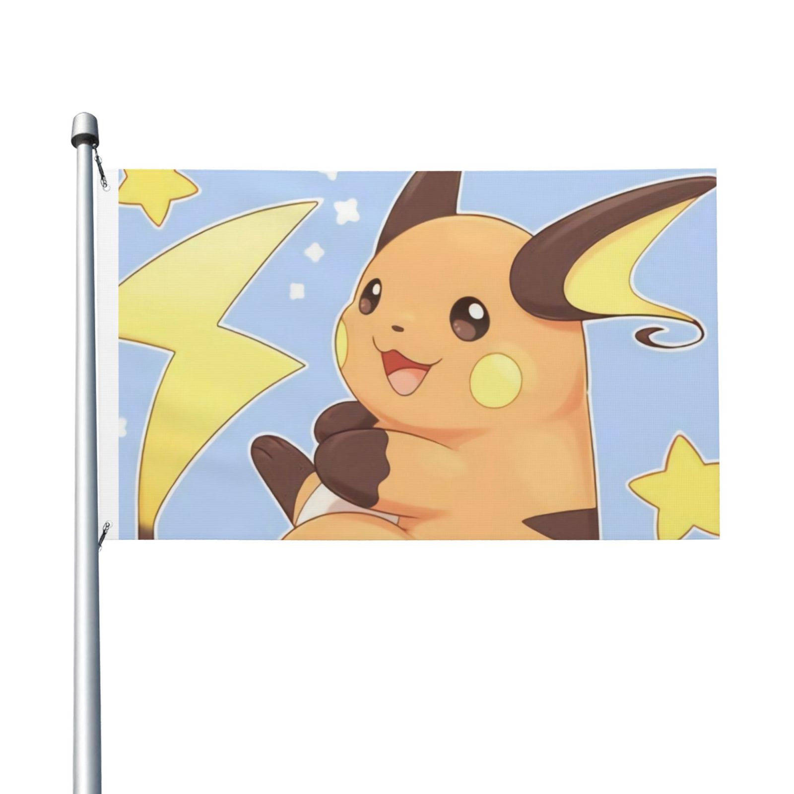 Pokémon Pikachu Raichu055 3x5ft Face Flag Fade Proof Holiday Fall Flag ...
