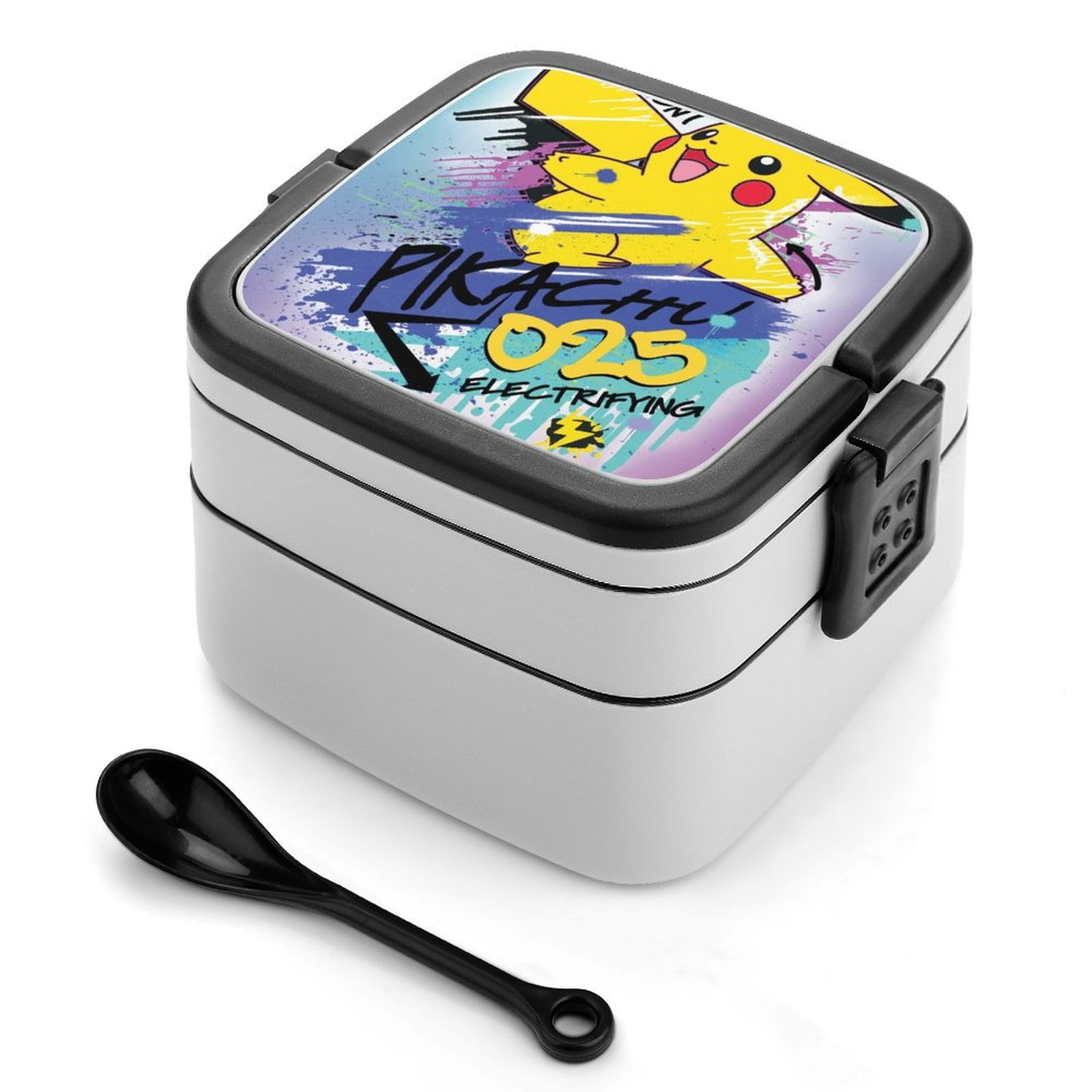 Pokémon-Pikachu Reusable Bento Boxes Lunch Box Double Layer Stackable ...