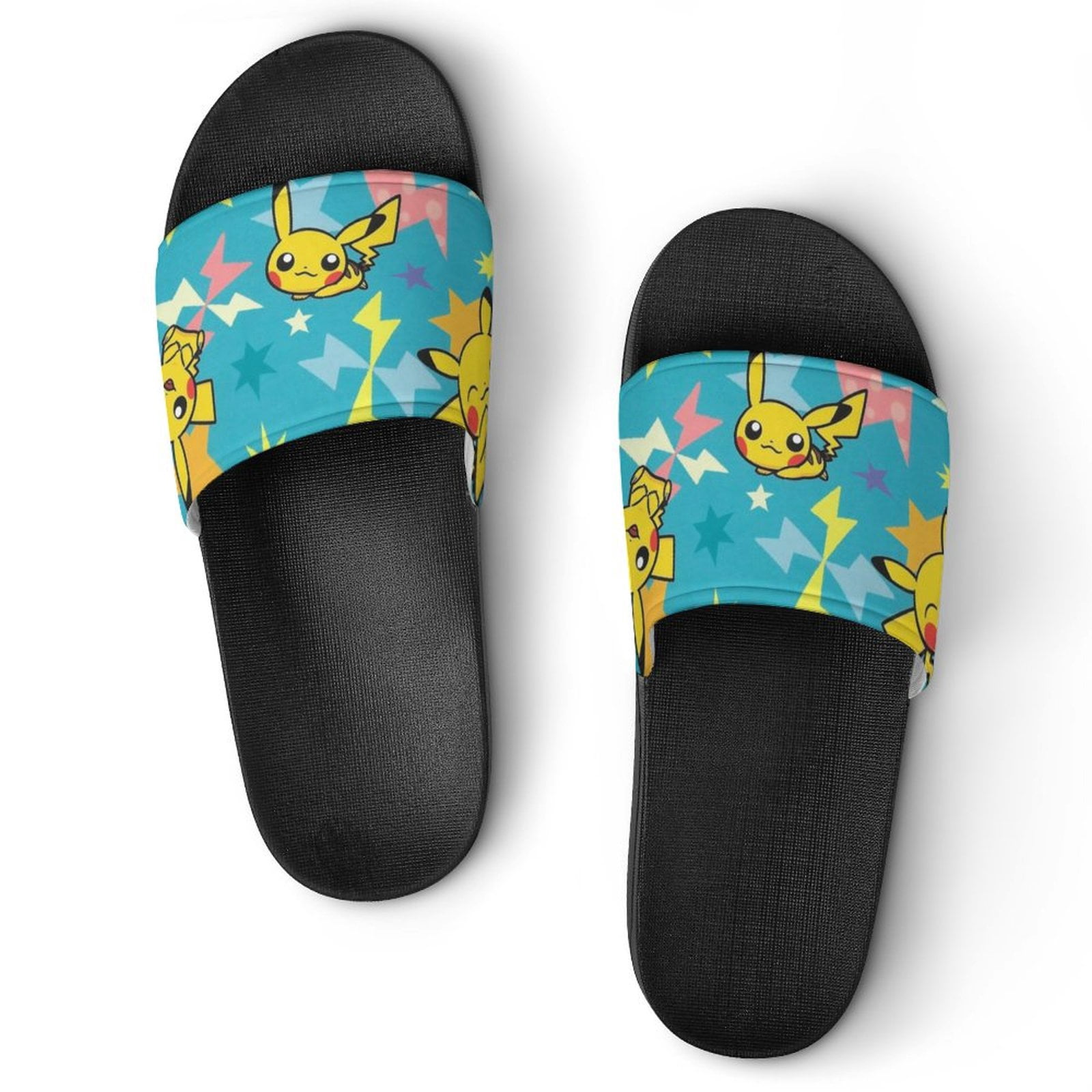 Pokémon-Pikachu Scans Slippers for Women and Men,House Slippers,Non ...