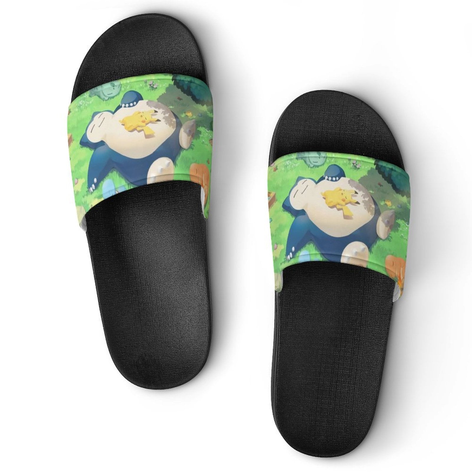 Pokémon-Pikachu Snorlax Slippers for Women and Men,House Slippers,Non ...