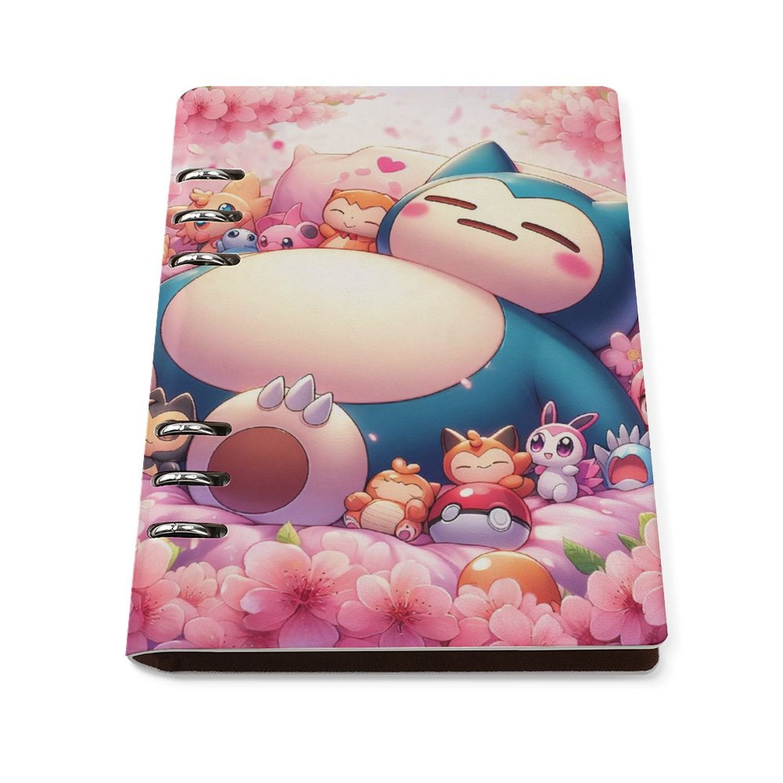 Pokémon-Pikachu Snorlax36 Refillable Leather A5 Loose Leaf Notebook ...