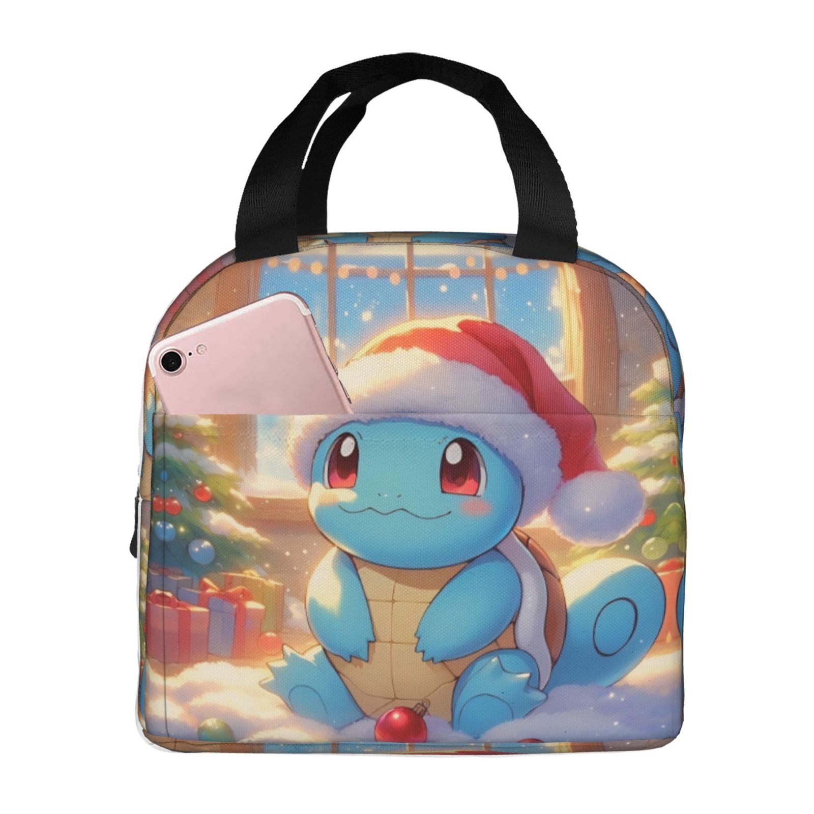 Pokémon-Pikachu Squirtle Christmas Santa Hat Lunch Box,Lunch Box for ...