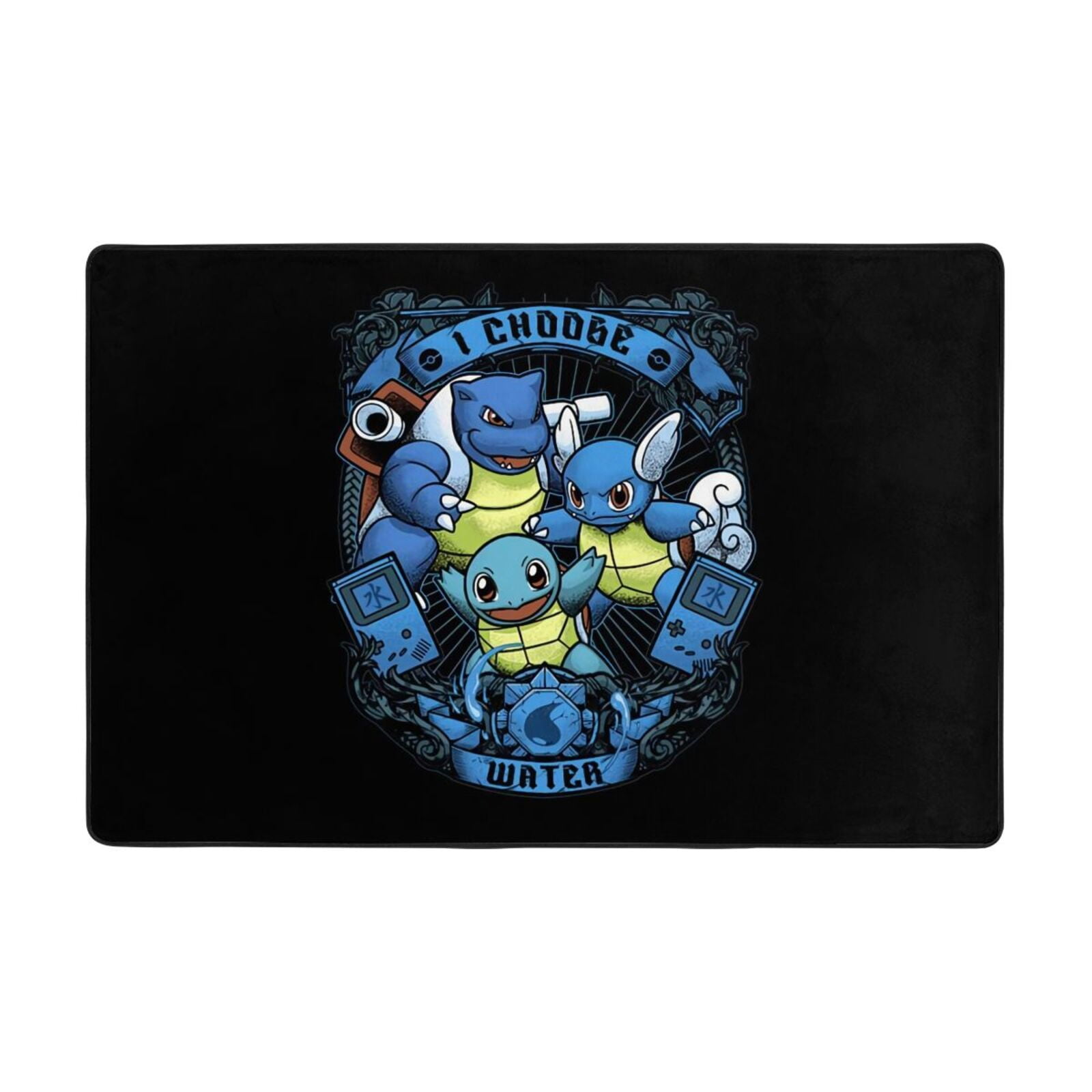 Pokémon Pikachu Squirtle Gamer Rug Room Non-Slip Gaming Rug Cool ...