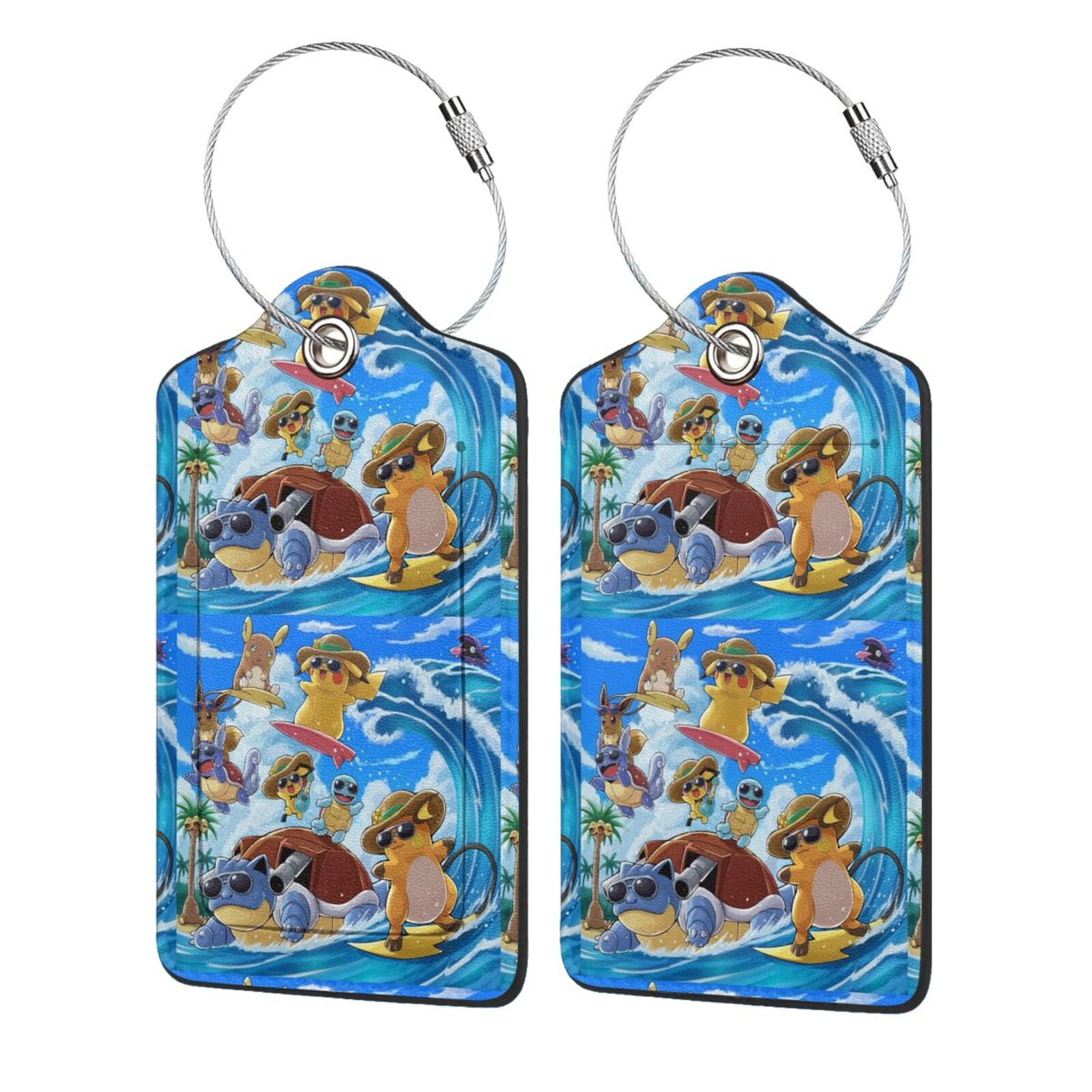 Pokémon Pikachu Surfing Luggage Tags for Suitcases Travel ID ...