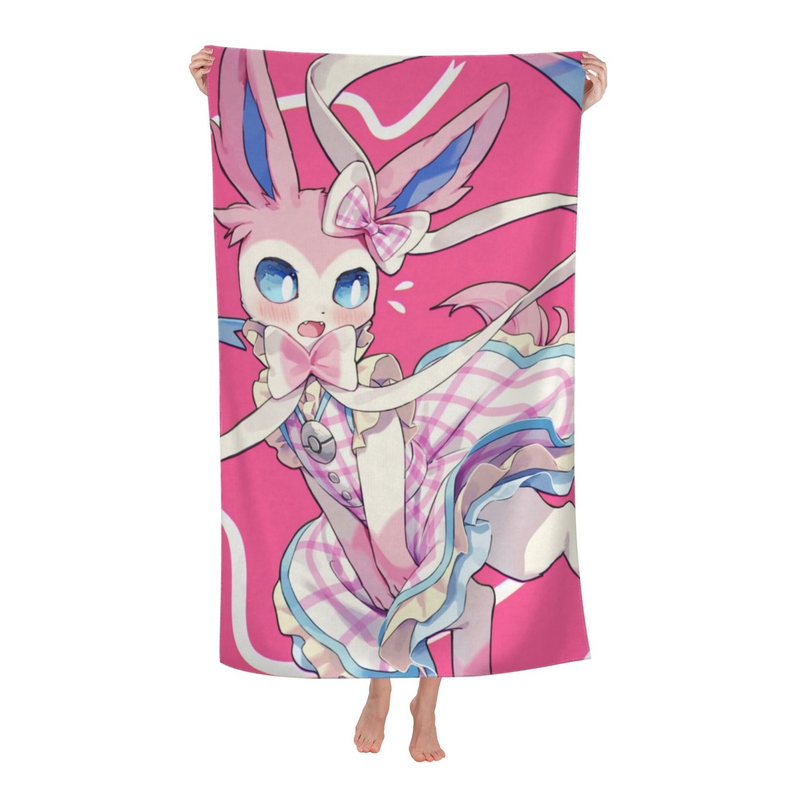 Pokémon-Pikachu Sylveon Bath Towels,Pokémon-Pikachu Sylveon Beach Towel ...
