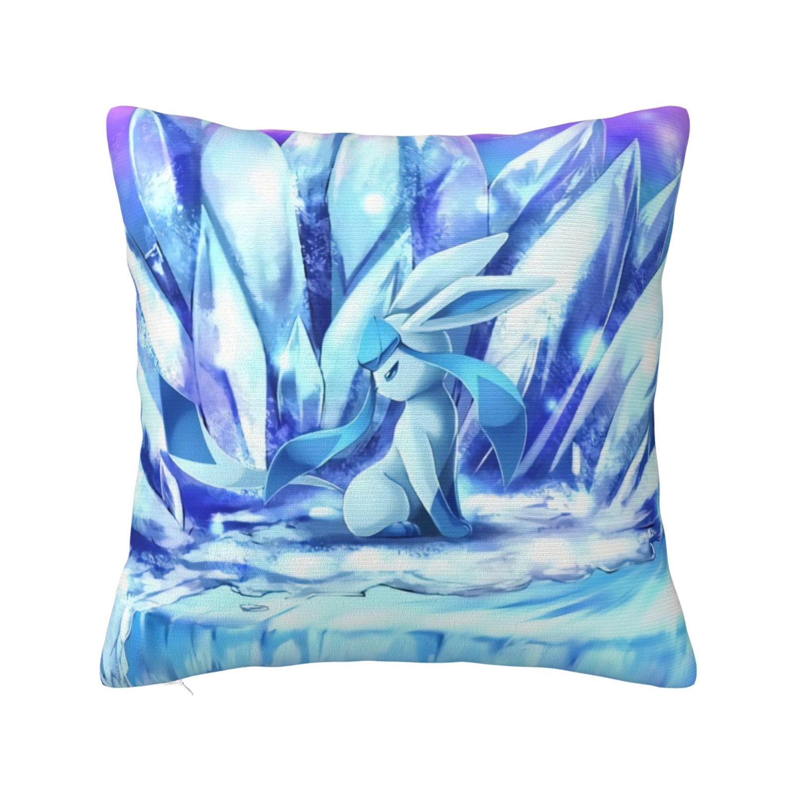 Pokémon-Pikachu Sylveon Throw Pillow Covers 16x16 Inch,Square Pillow ...