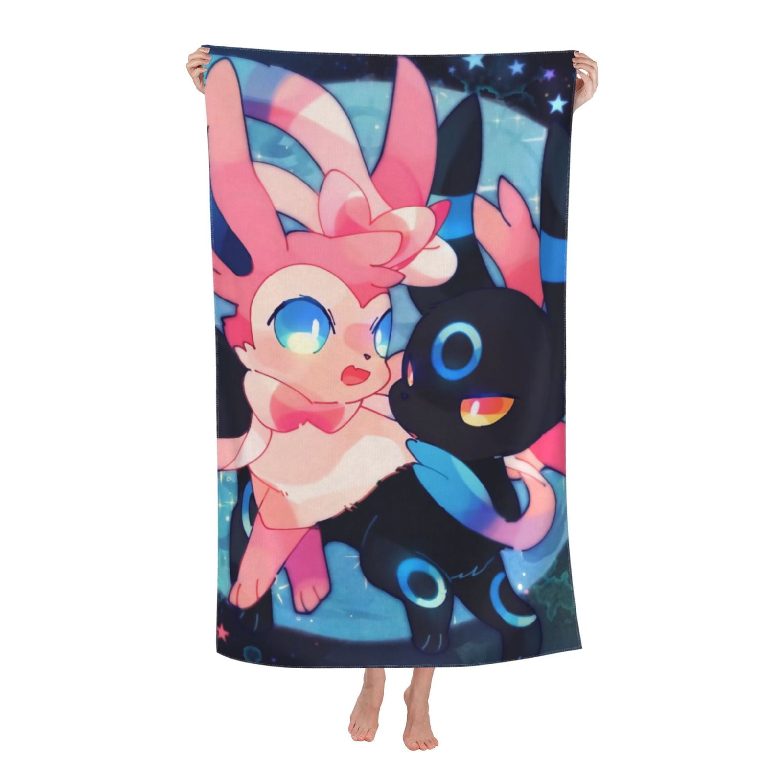 Pokémon-Pikachu Sylveon Umbreon Bath Towels for Kids and Adults,Soft ...