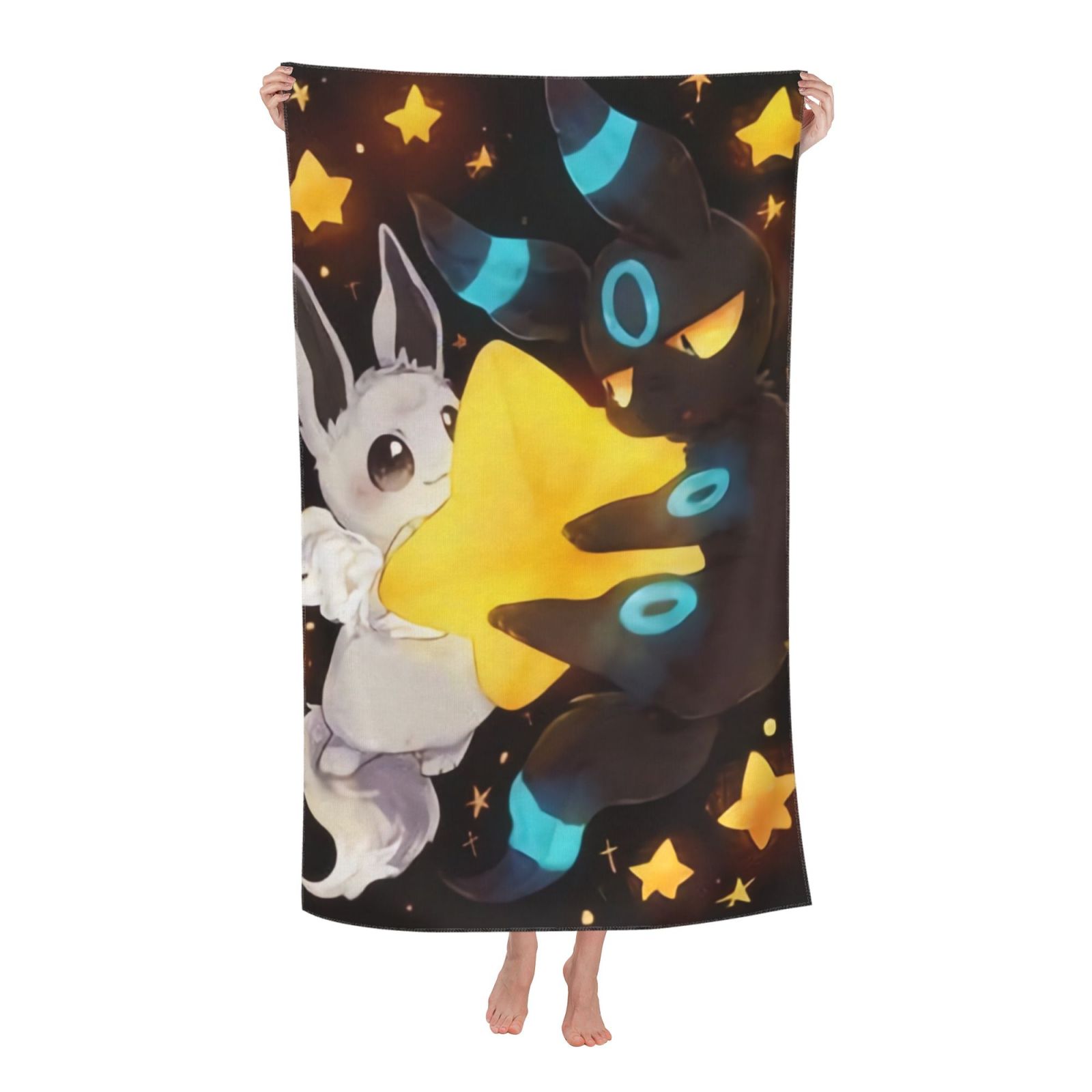 Pokémon-Pikachu Sylveon Umbreon Bath Towels for Kids and Adults,Soft ...