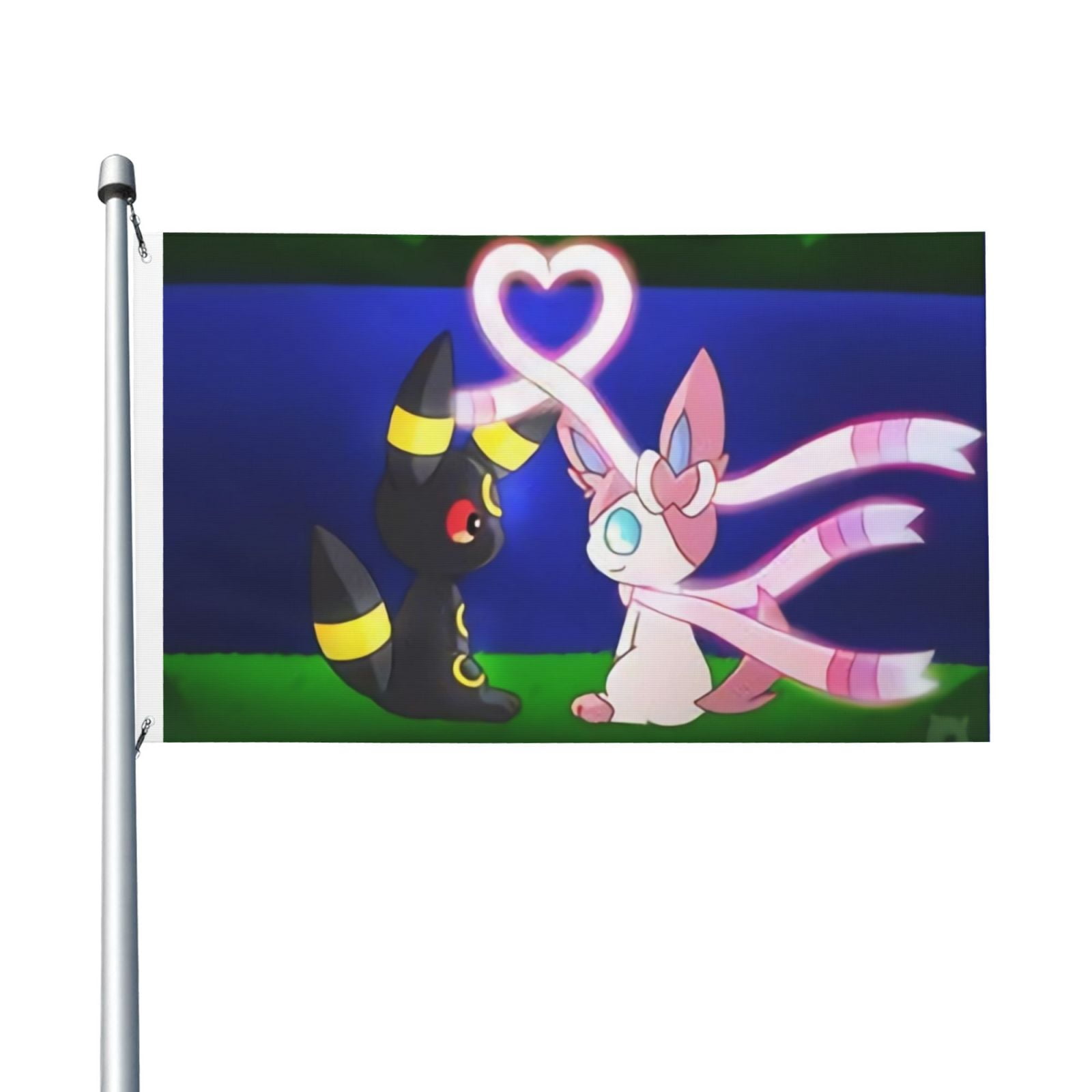 Pokémon Pikachu Sylveon Umbreon Love 3x5ft Face Flag Fade Proof Holiday ...