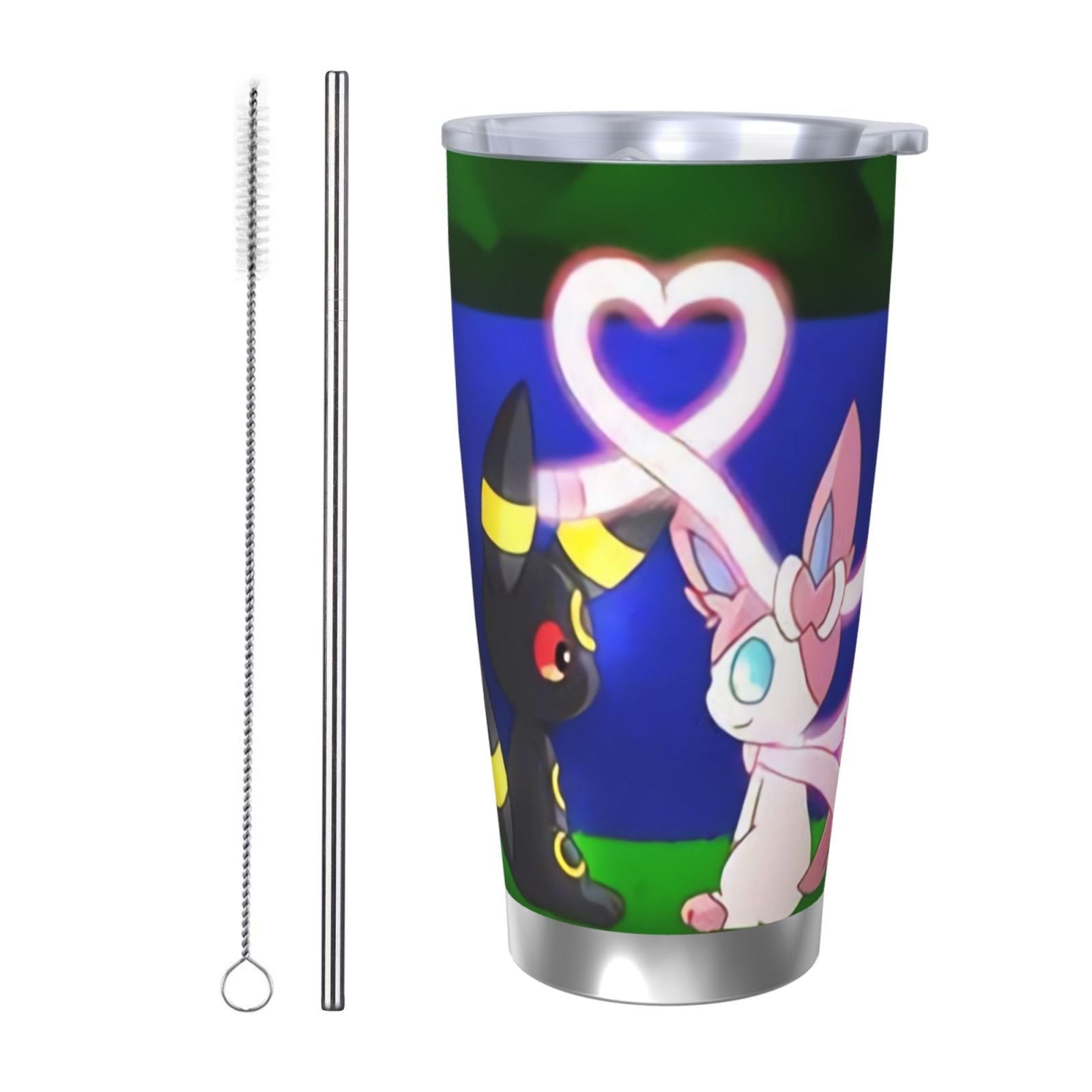 Pokémon Pikachu Sylveon Umbreon Love Water Bottle,Travel Coffee Mug ...