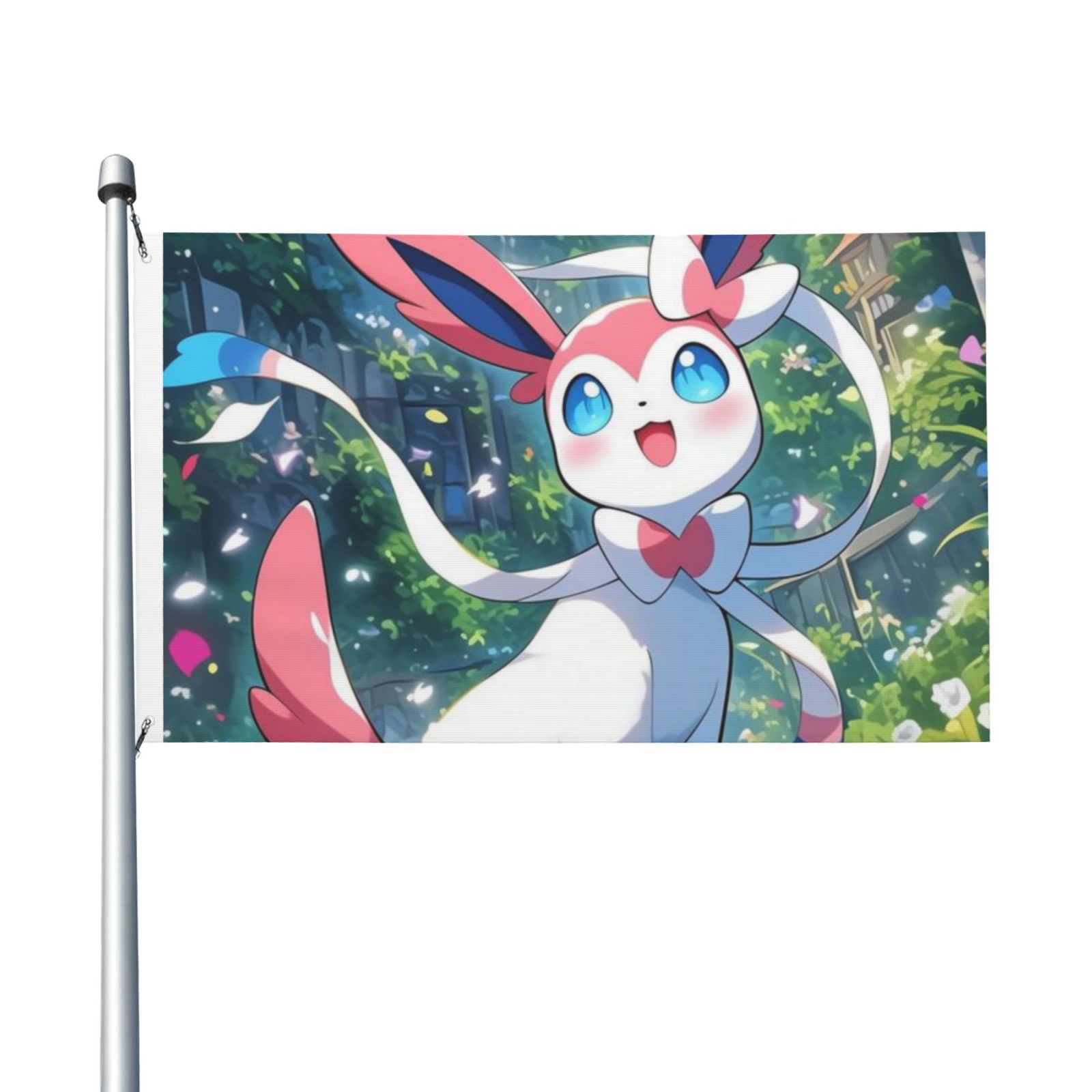 Pokémon Pikachu Sylveon5 3x5ft Face Flag Fade Proof Holiday Fall Flag ...