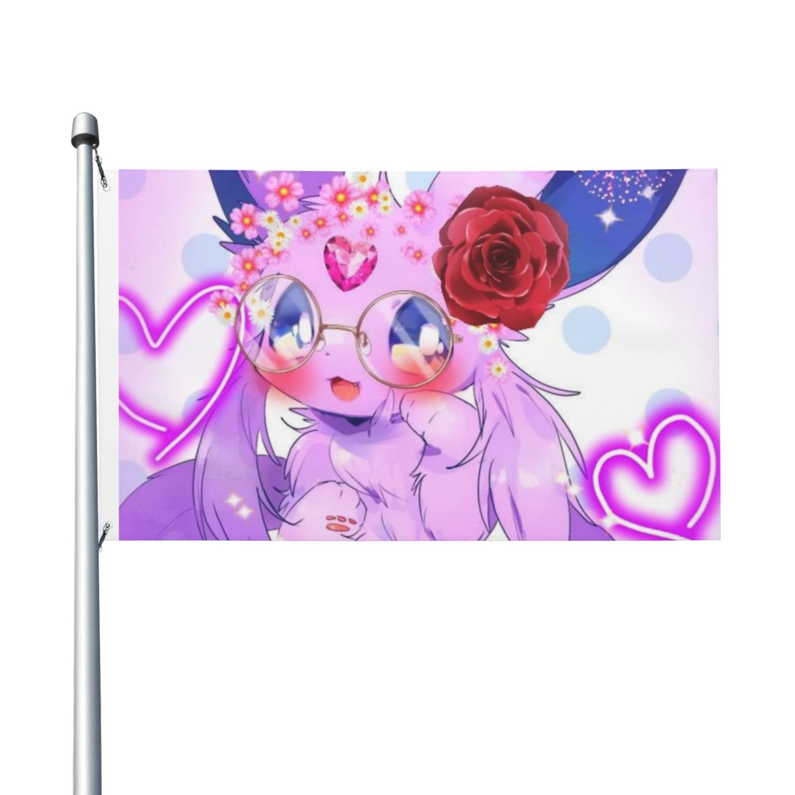 Pokémon Pikachu Sylveon6 3x5ft Face Flag Fade Proof Holiday Fall Flag ...