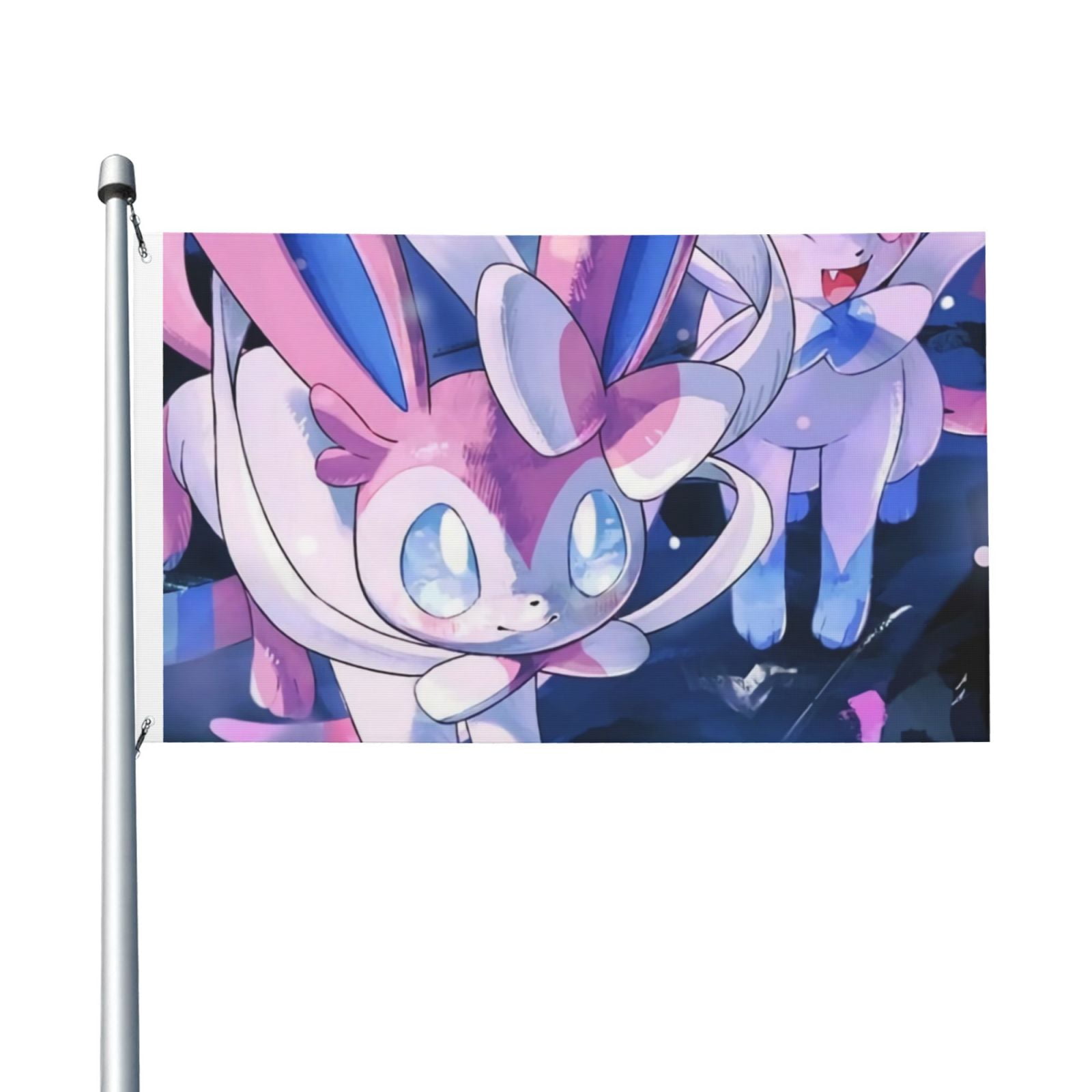 Pokémon Pikachu Sylveon9 3x5ft Face Flag Fade Proof Holiday Fall Flag ...