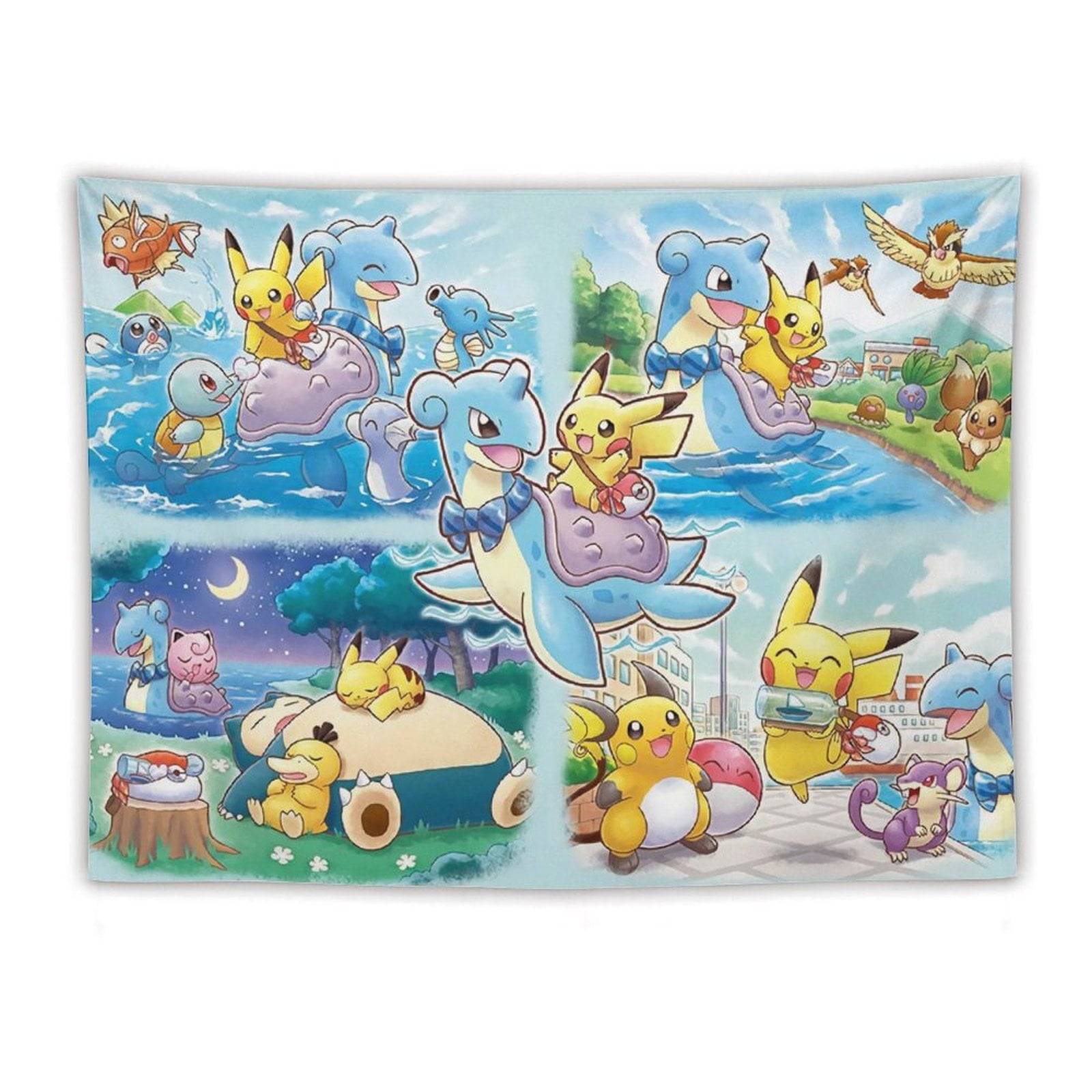 Pokémon-Pikachu Tapestry,Pokémon-Pikachu Poster for Bedroom Girls Boys ...