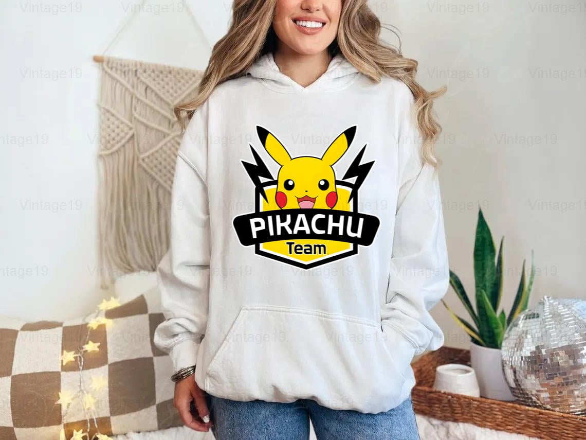 Pokémon Pikachu Team Hoodie with Bold and Playful Art, for men & women ...