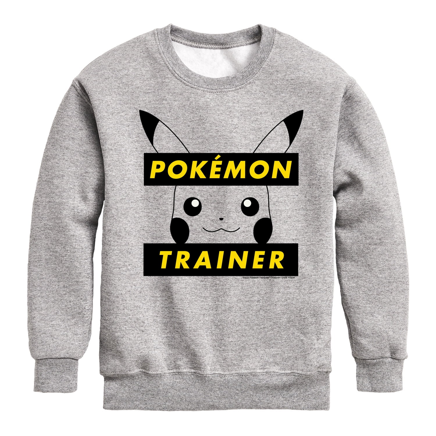 Pokémon - Pikachu Trainer - Youth Crewneck Fleece Sweatshirt - Walmart.com