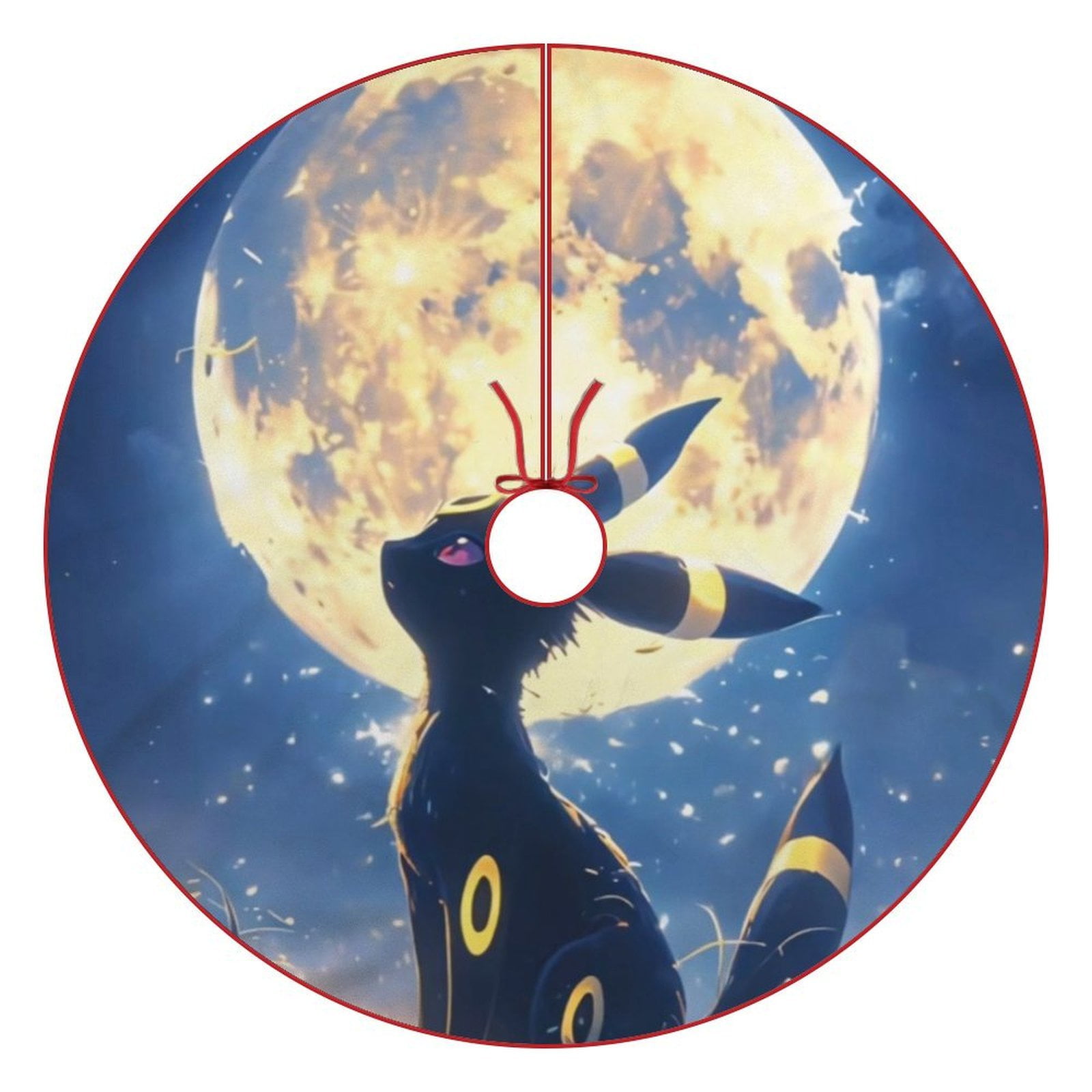 Pokémon Pikachu Umbreon1 Large Merry Christmas Tree Skirt, Funny Soft ...