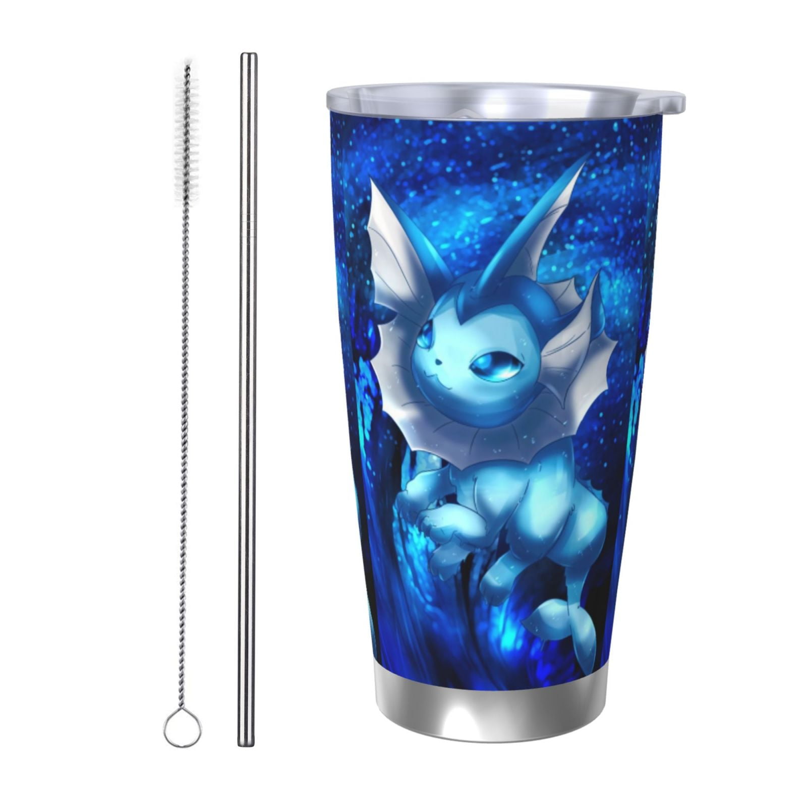 Pokémon Pikachu Vaporeon Kids Water Bottle with Straw Lid,Insulated ...