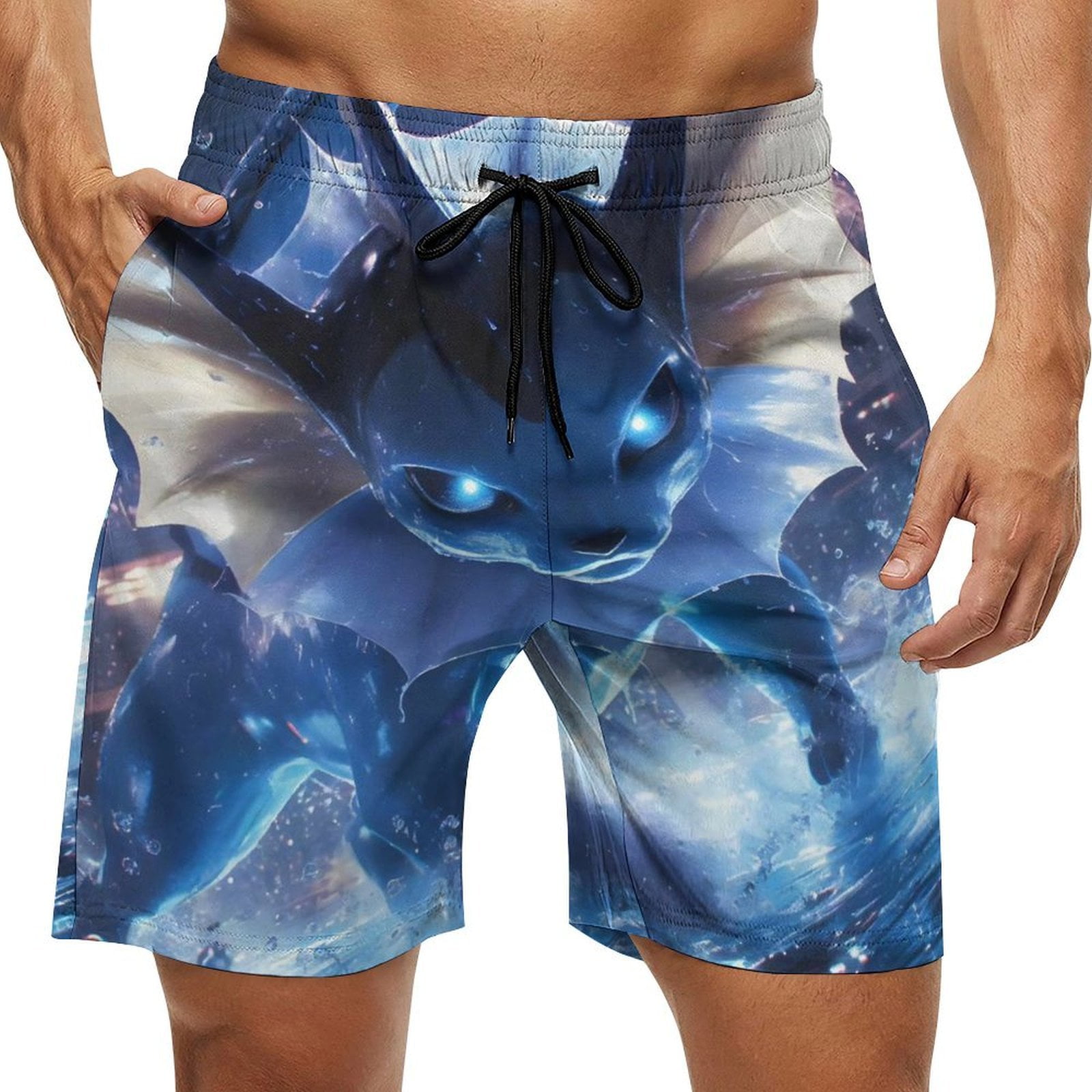 Pokémon Pikachu Vaporeon Mens Swimming Trunks Swim Trunks Quick Dry ...